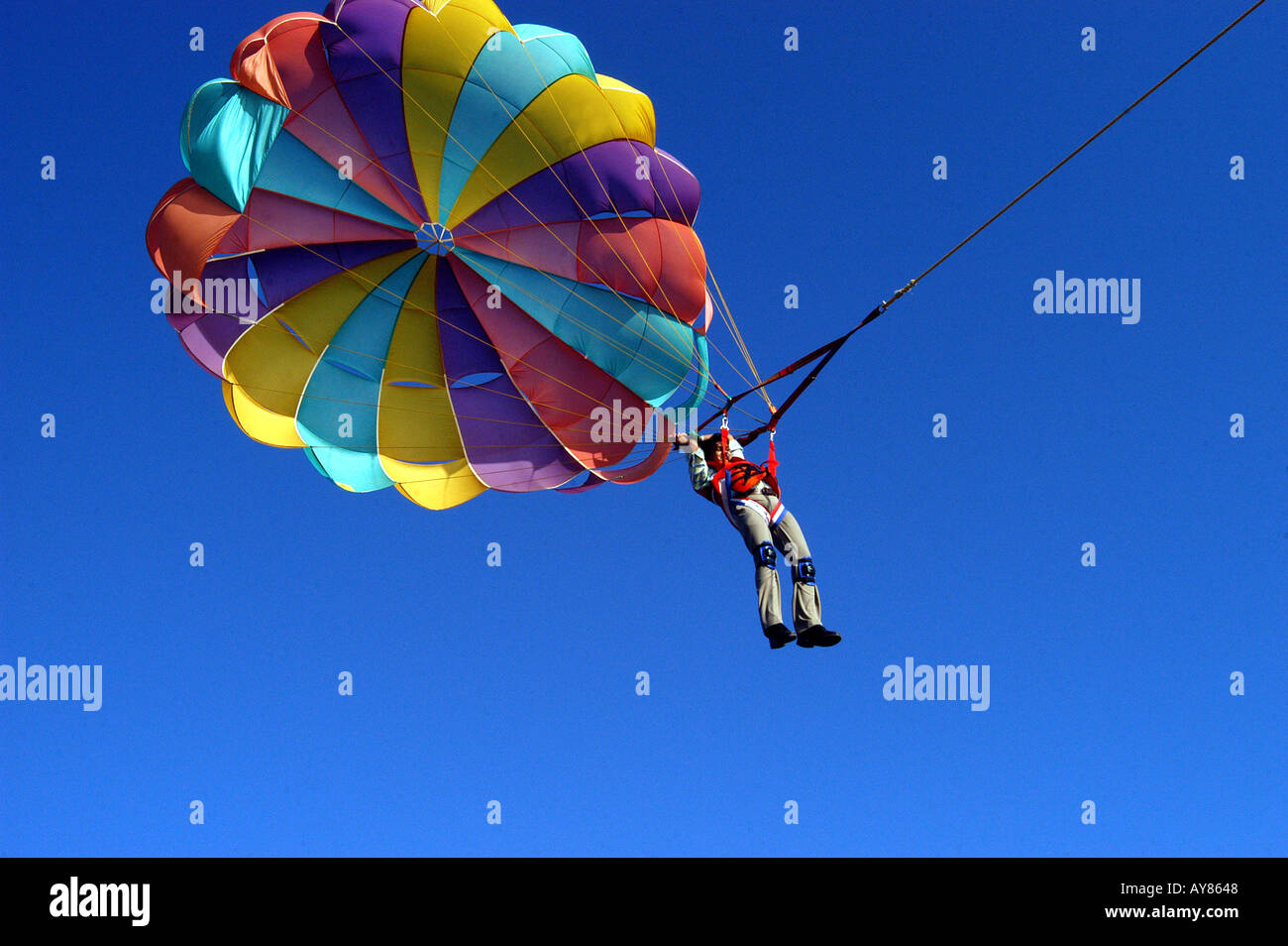 PARA SAILING OFF MUMBAI COAST MUMBAI MAHARASHTRA INDIA Stock Photo - Alamy