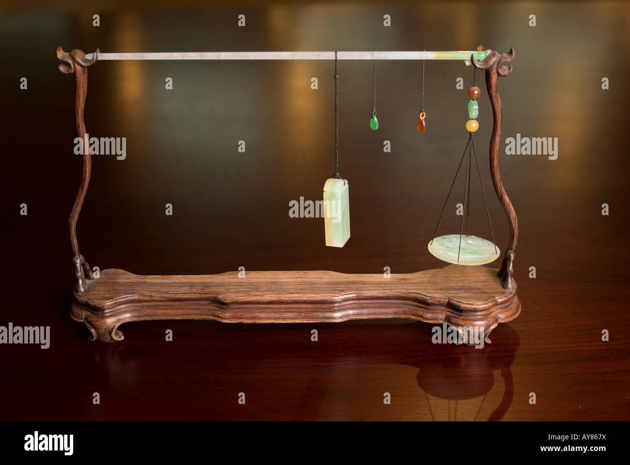 Antique Chinese weight scale Stock Photo - Alamy