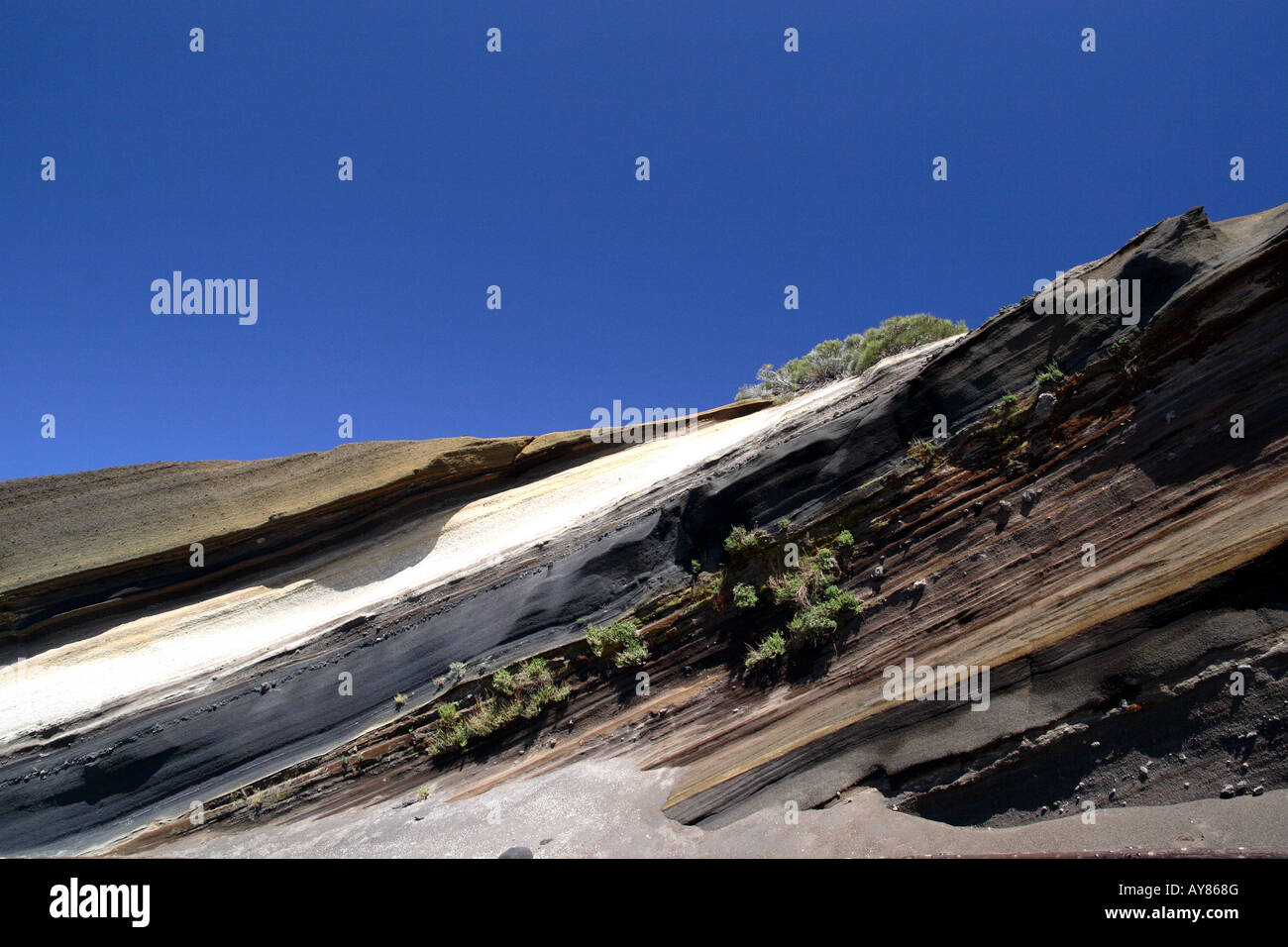 The volcanic landscape around Mount Teide on Tenerife in the Canary ...