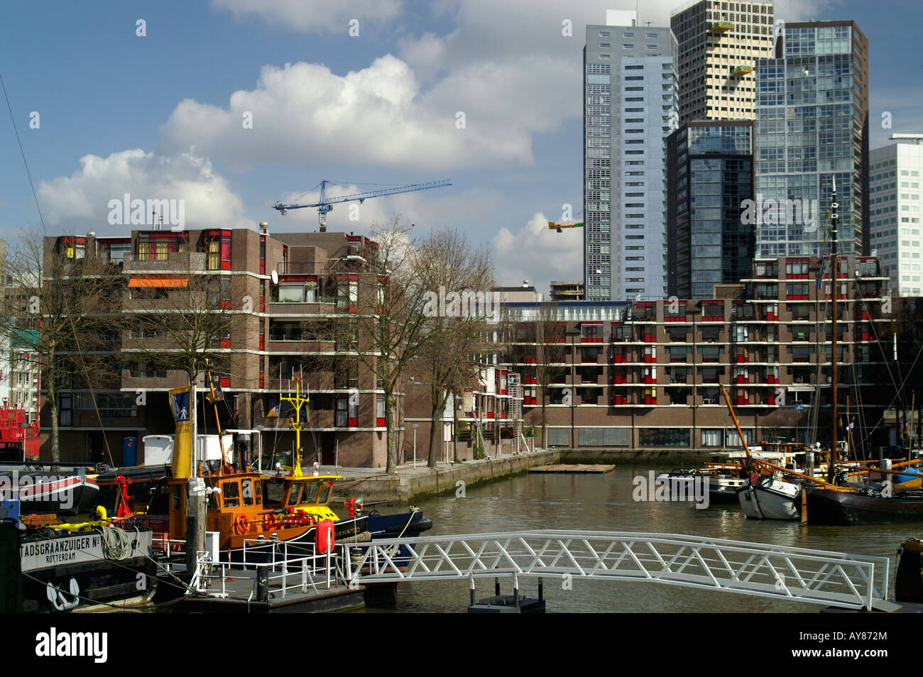 Wijnkade street apartment house building residential city center ...