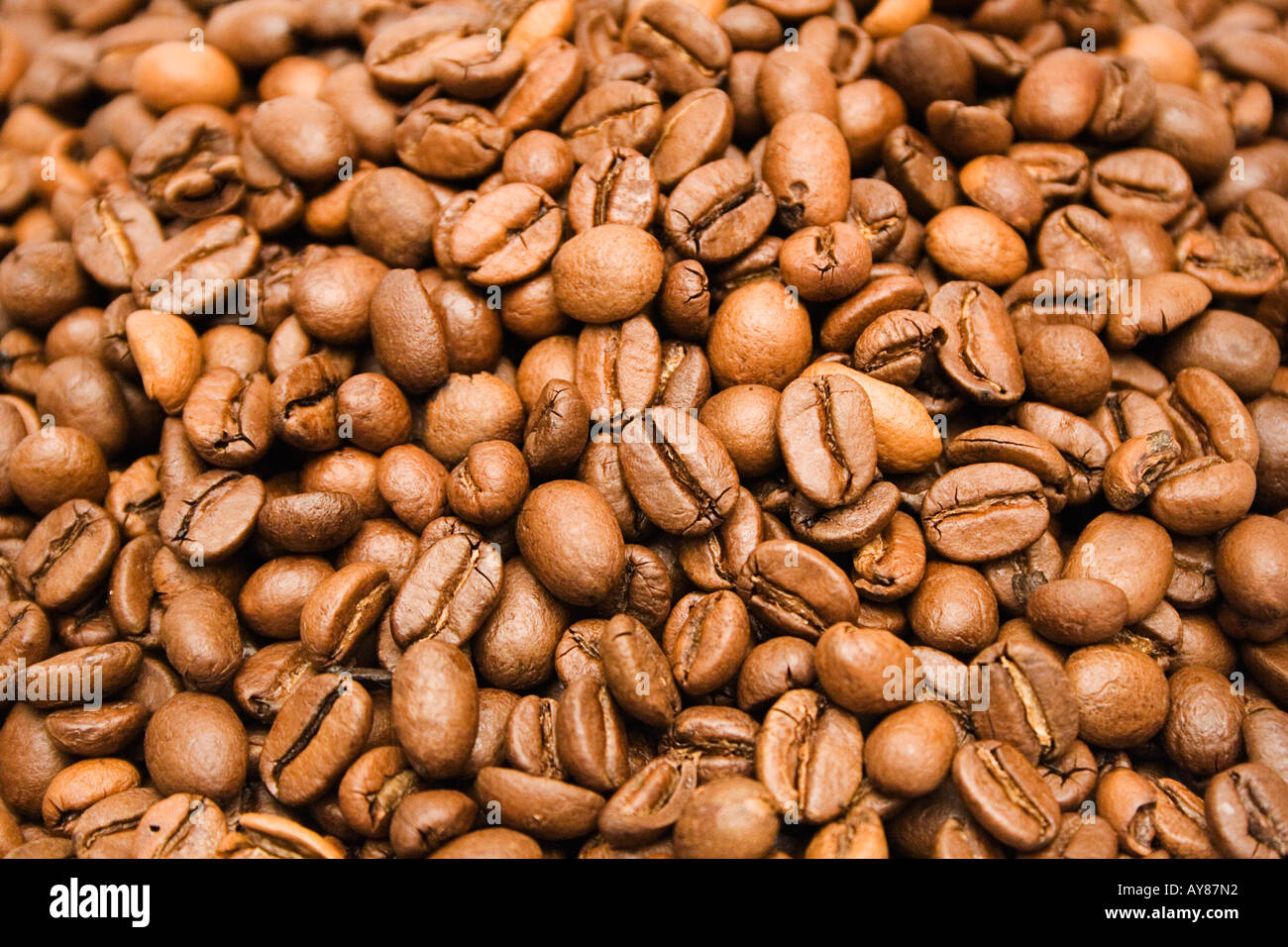 Textures - Coffee Beans (Top View Stock Photo - Alamy