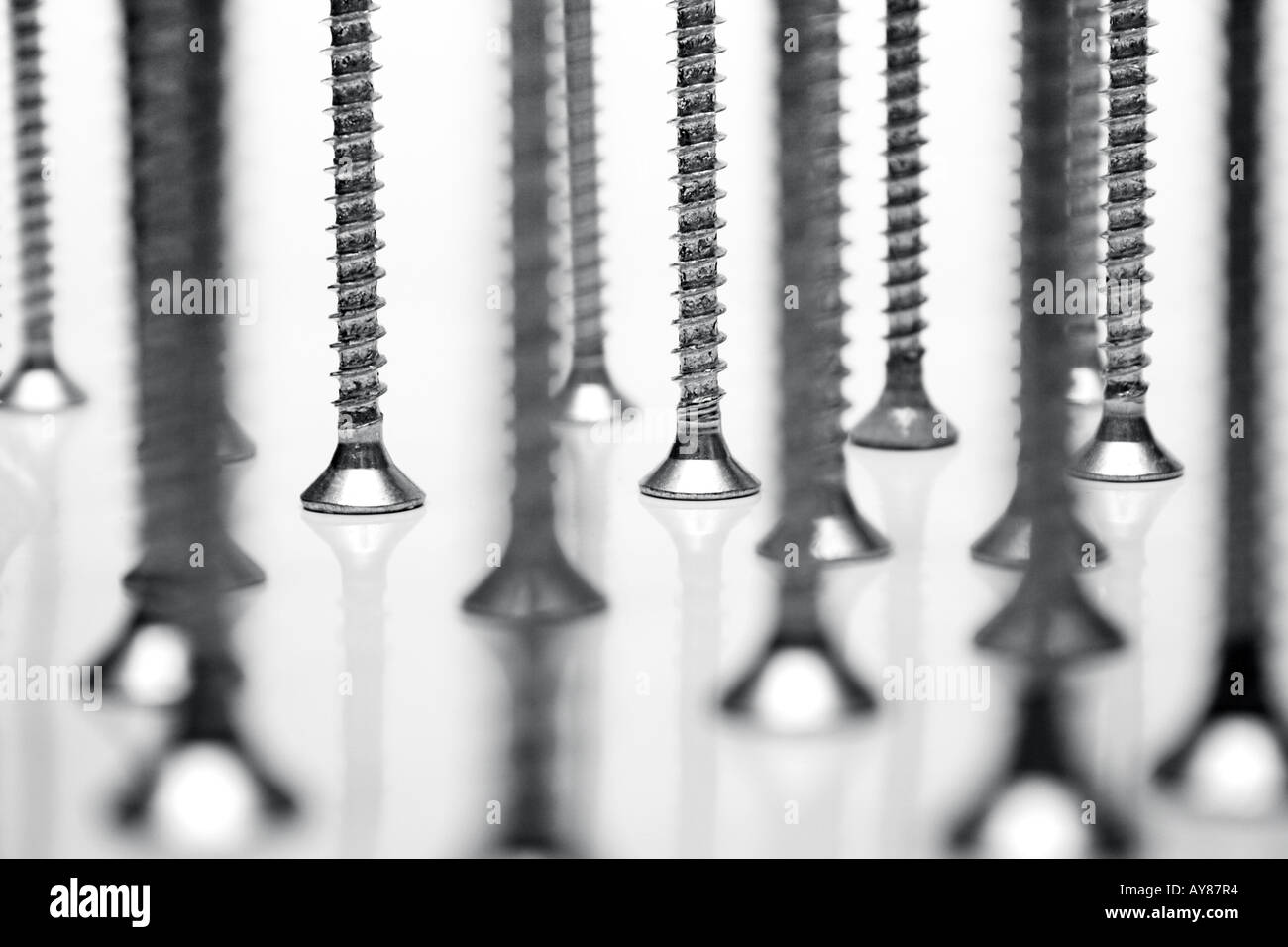 Standing Screws I Stock Photo - Alamy
