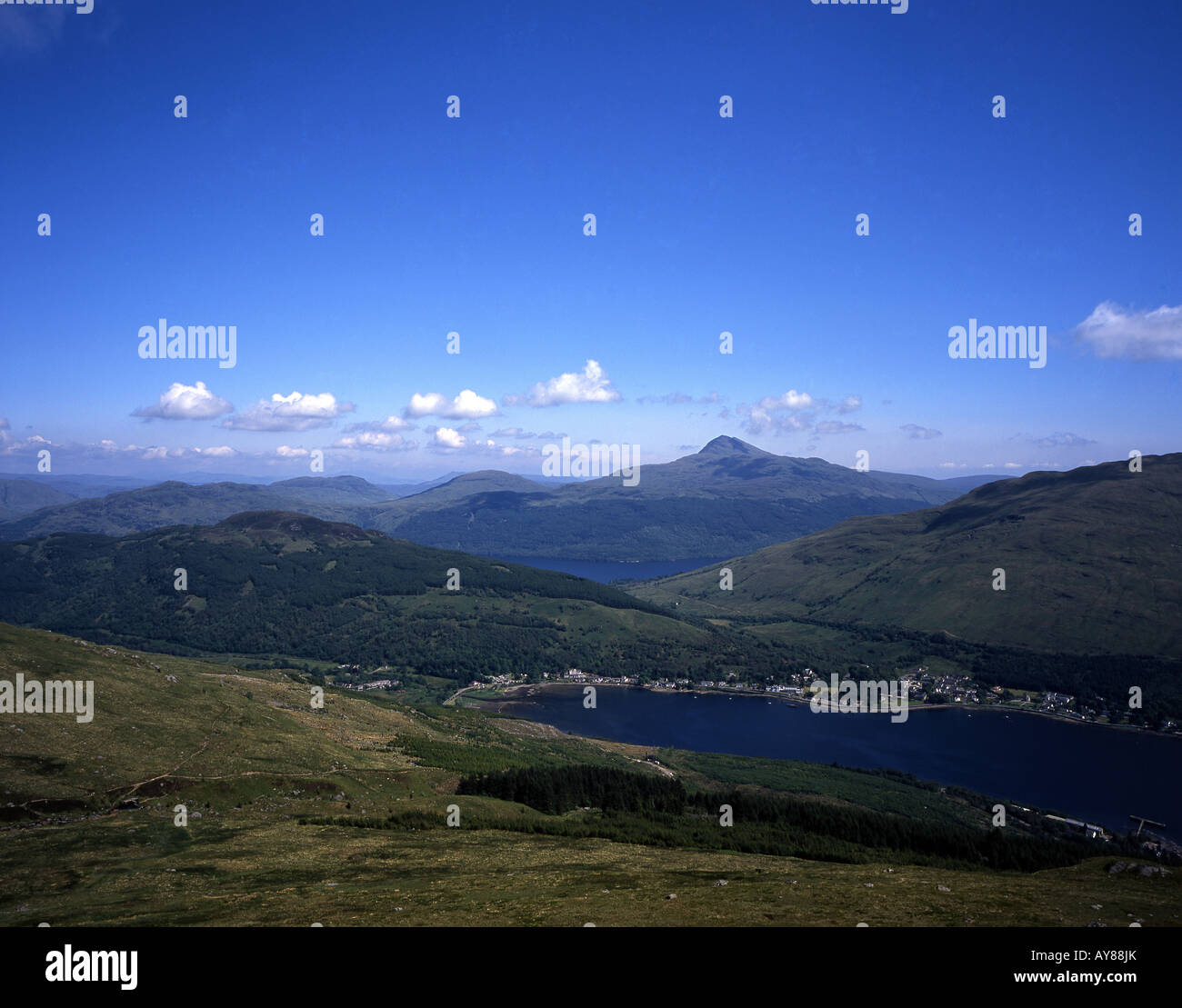 The view from the summit of Ben Arthur, The Cobbler, looking towards ...