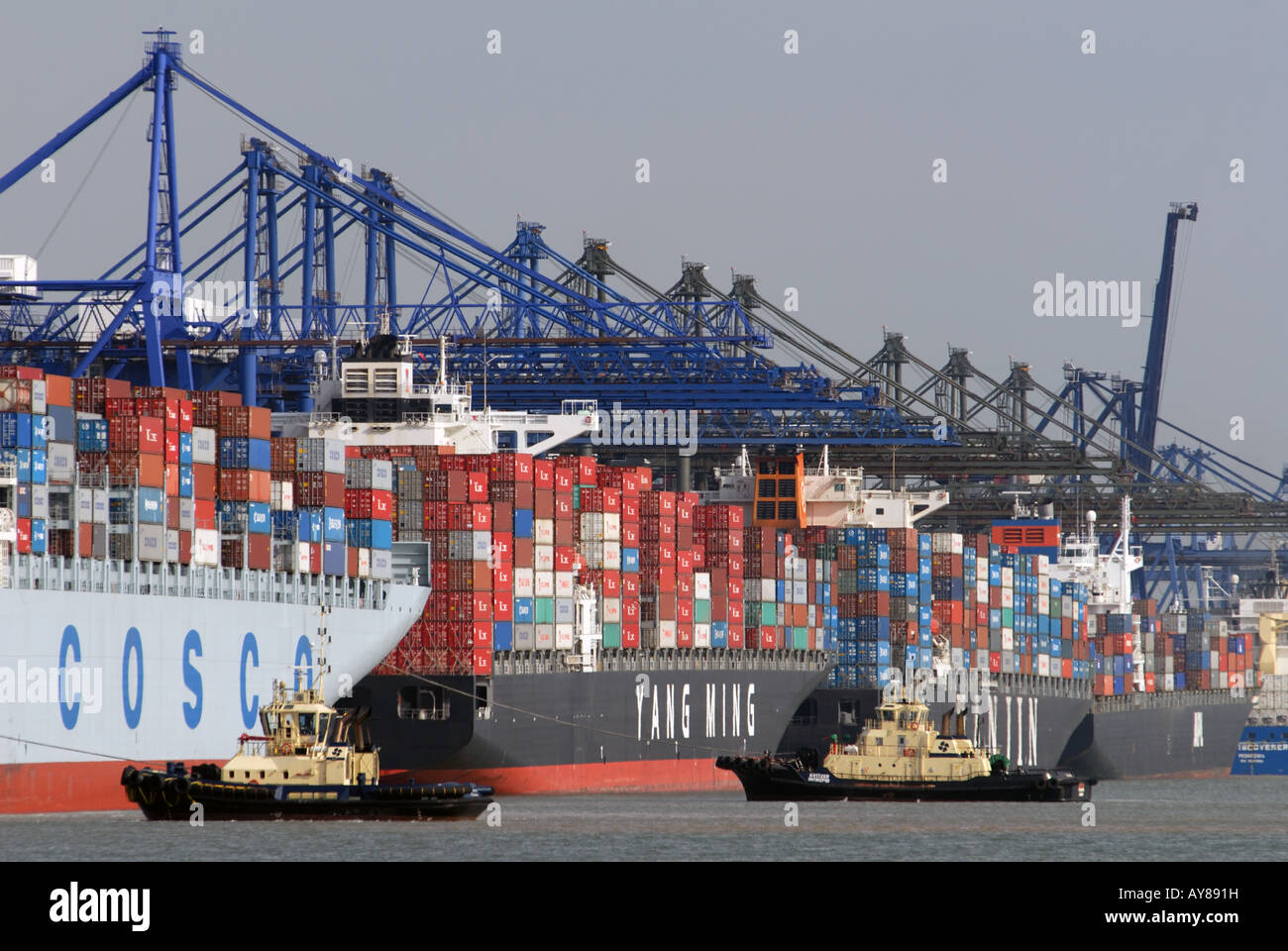 Container ship port trinity quay hi-res stock photography and images ...