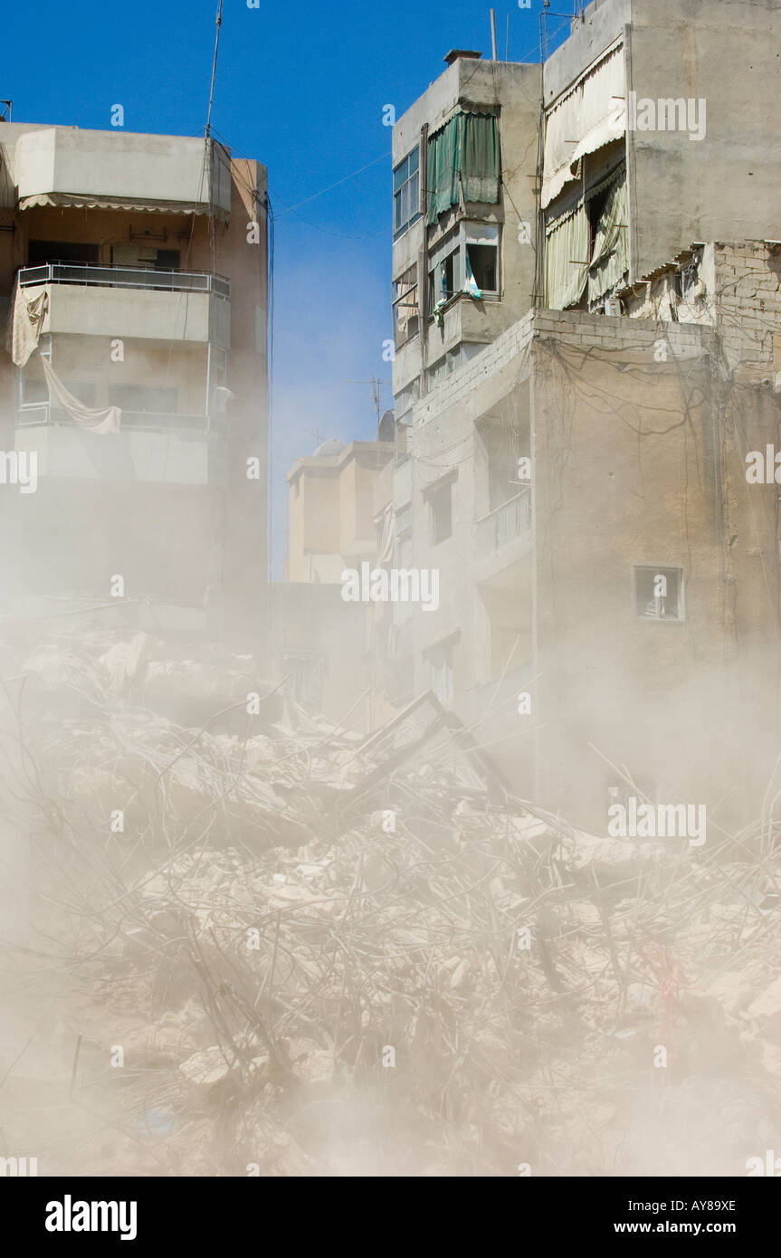 destroyed area of hizbullah Stock Photo - Alamy