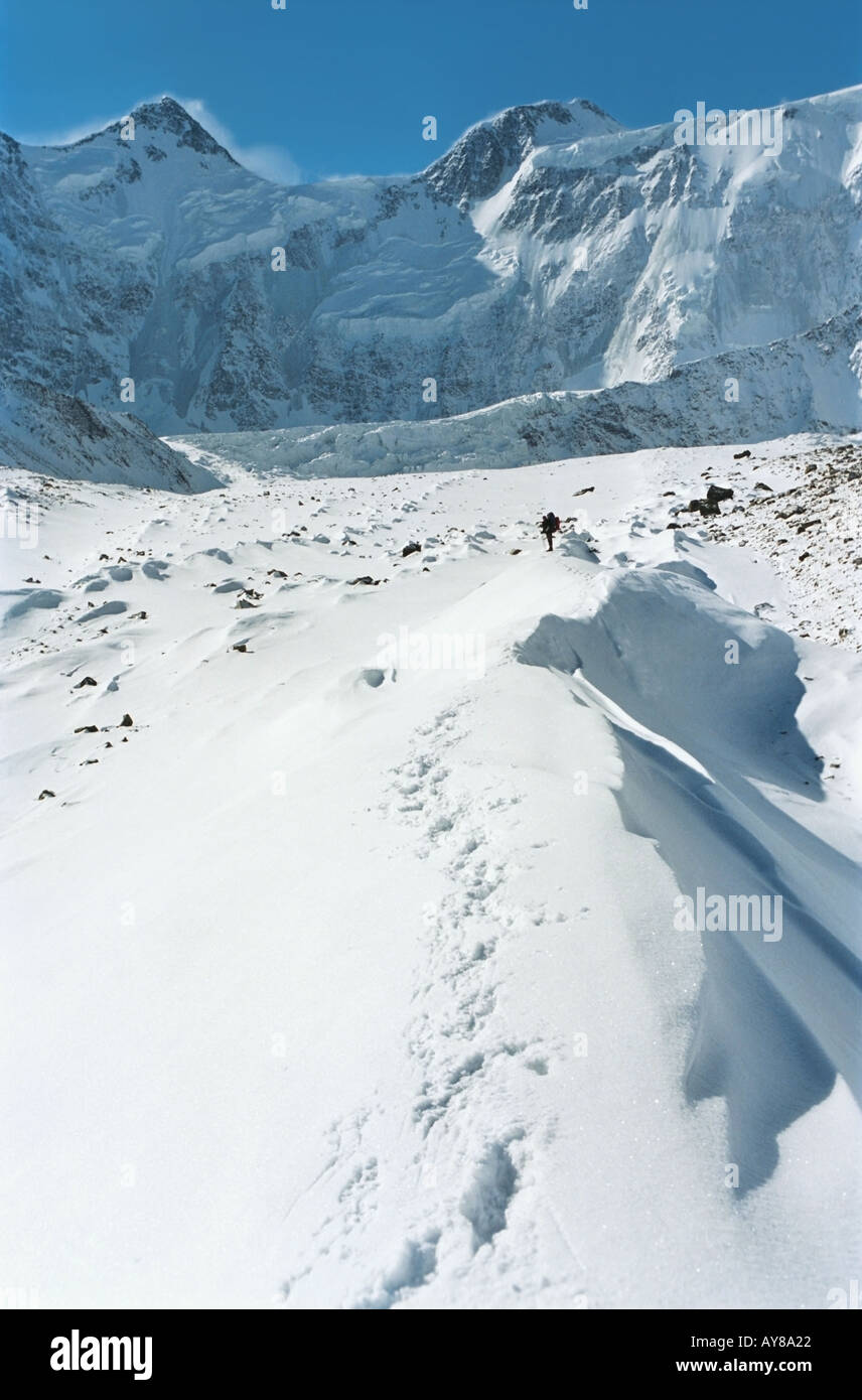 The highest peak of Siberia the Belukha Mountain Katunskiy Ridge Altai ...