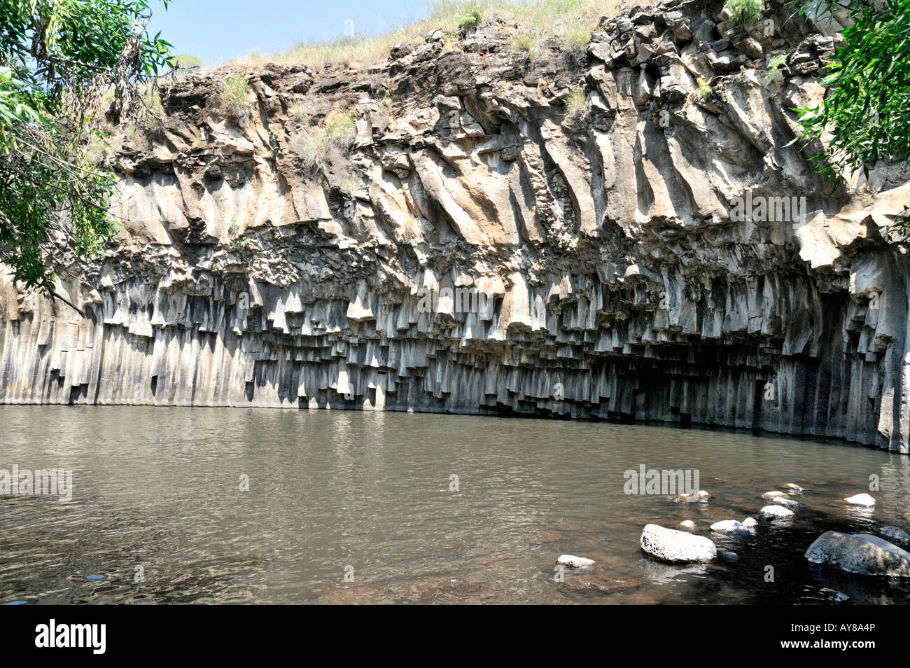 The Meshushim Pool hexagon pool so called because of the shape of the ...