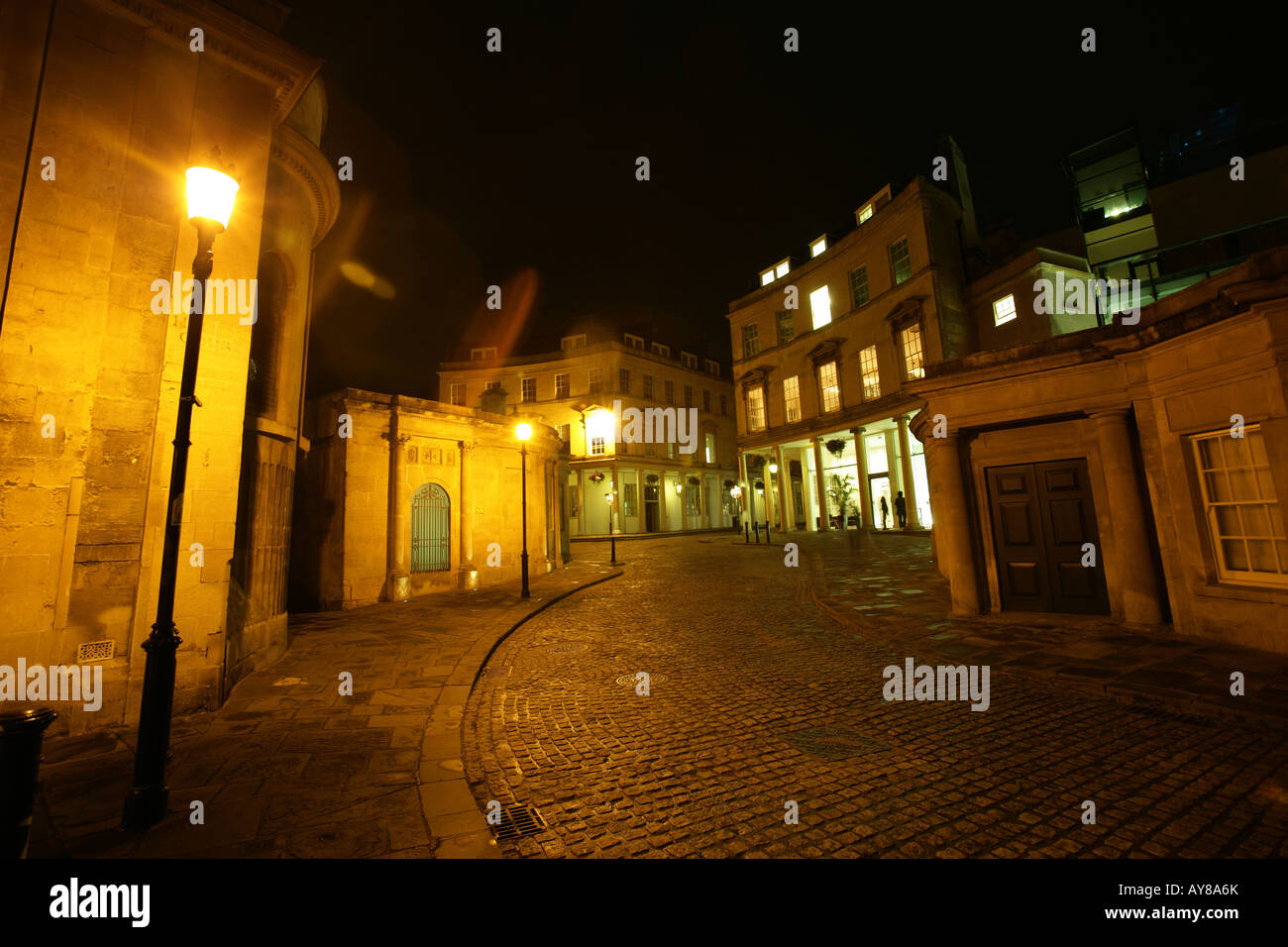 Thermae spa bath uk night hi-res stock photography and images - Alamy
