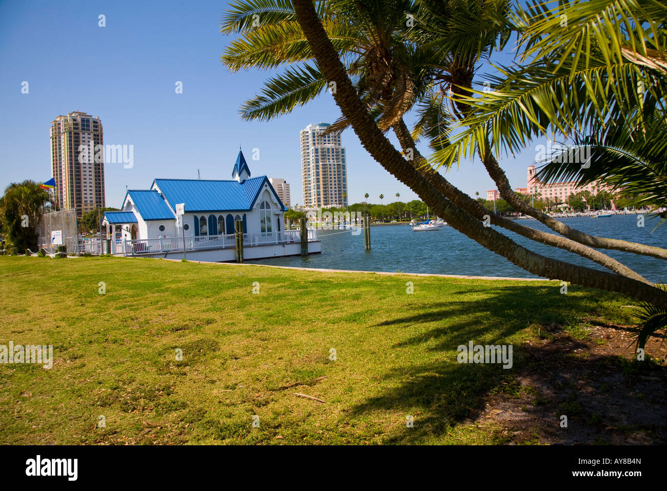 Floating Chapel by the Bay; St Petersburg in Florida USA Stock Photo ...