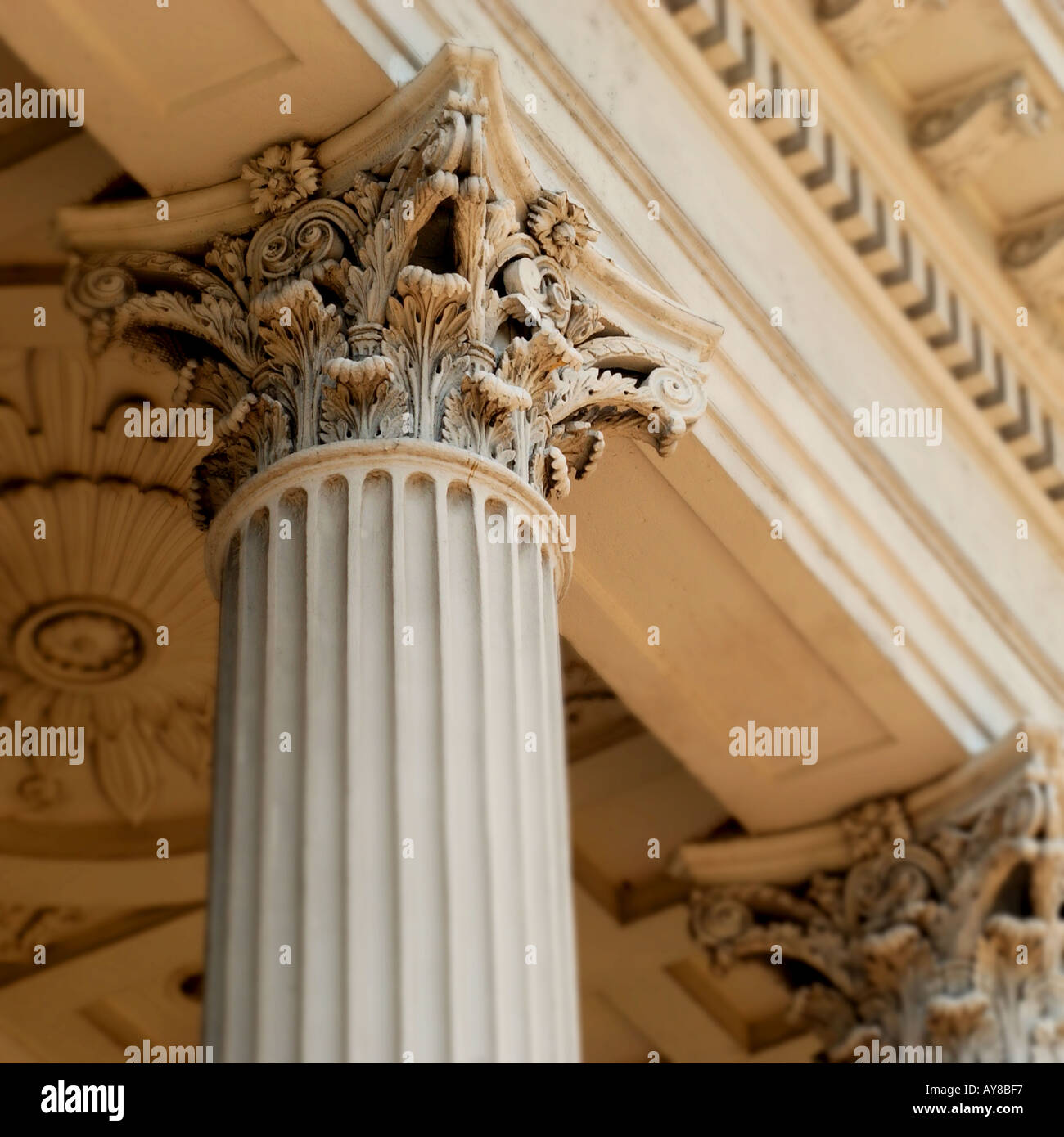 Color image of columns on a building in Charleston South Carolina Stock ...