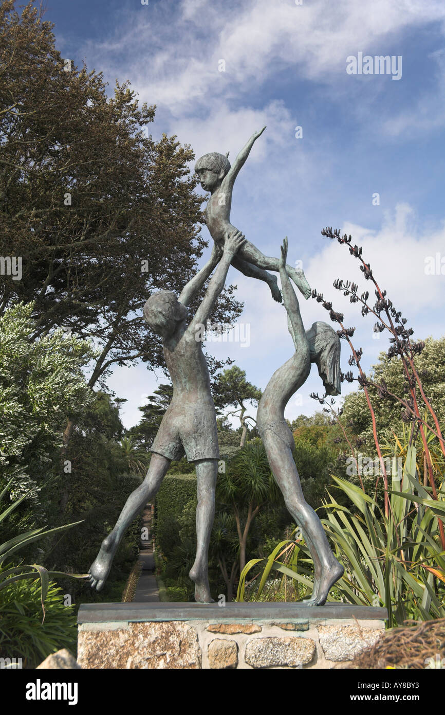 Tresco Abbey sub tropical Garden palm tree Scillies Island Isles of ...