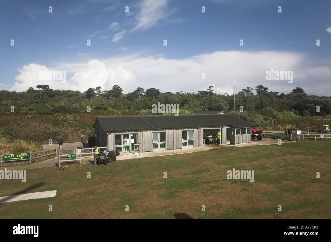 Stock photograph of Aerial view from Isles of Scilly helicopter over ...