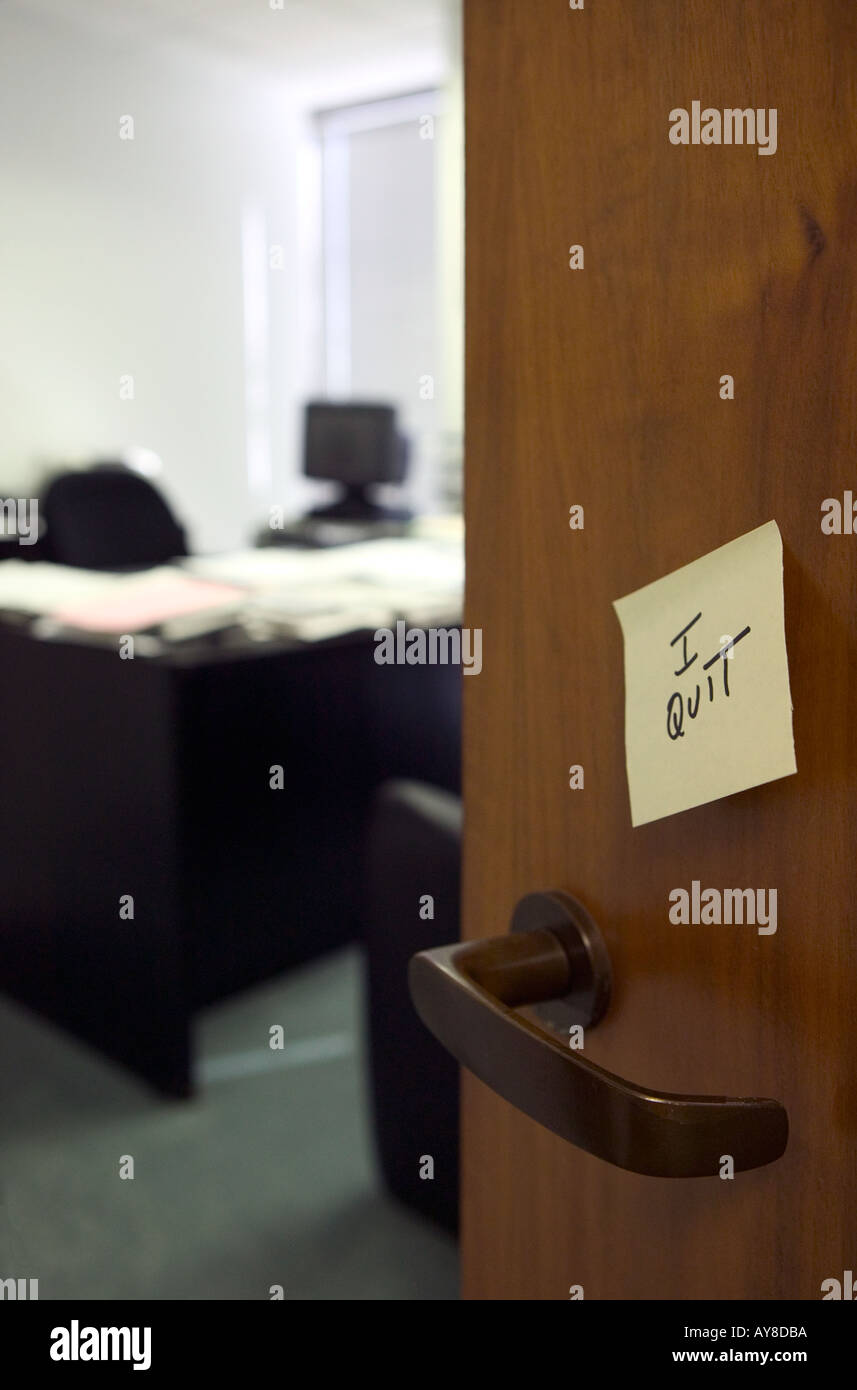 Messages on doors hi-res stock photography and images - Alamy