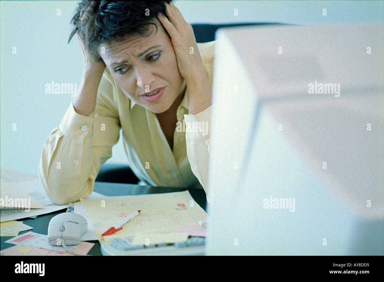 Tired stress stressed worn out hi-res stock photography and images - Alamy