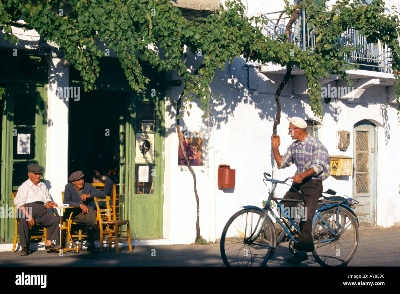 Men in Mountain Village Crete Greek Islands Greece Stock Photo - Alamy