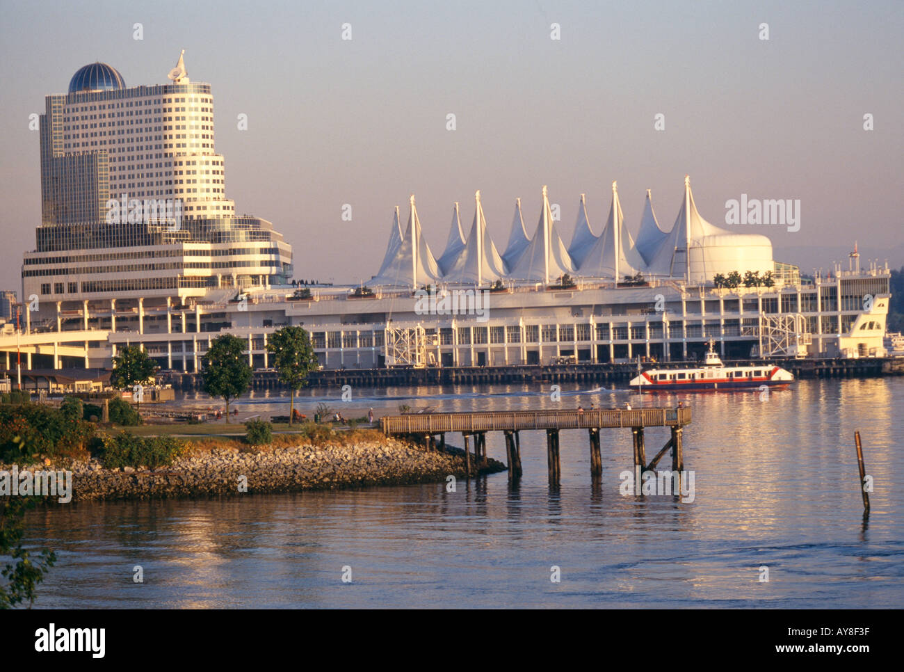 Conference Centre on Waterfront Vancouver British Columbia Canada Stock ...