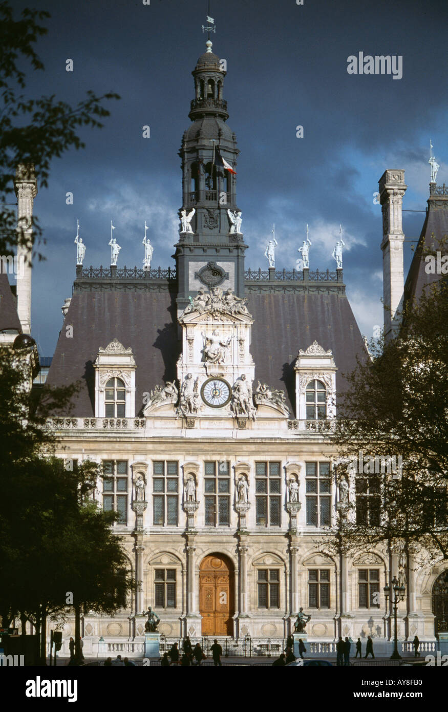 Hotel de Ville Town Hall Paris France Stock Photo - Alamy