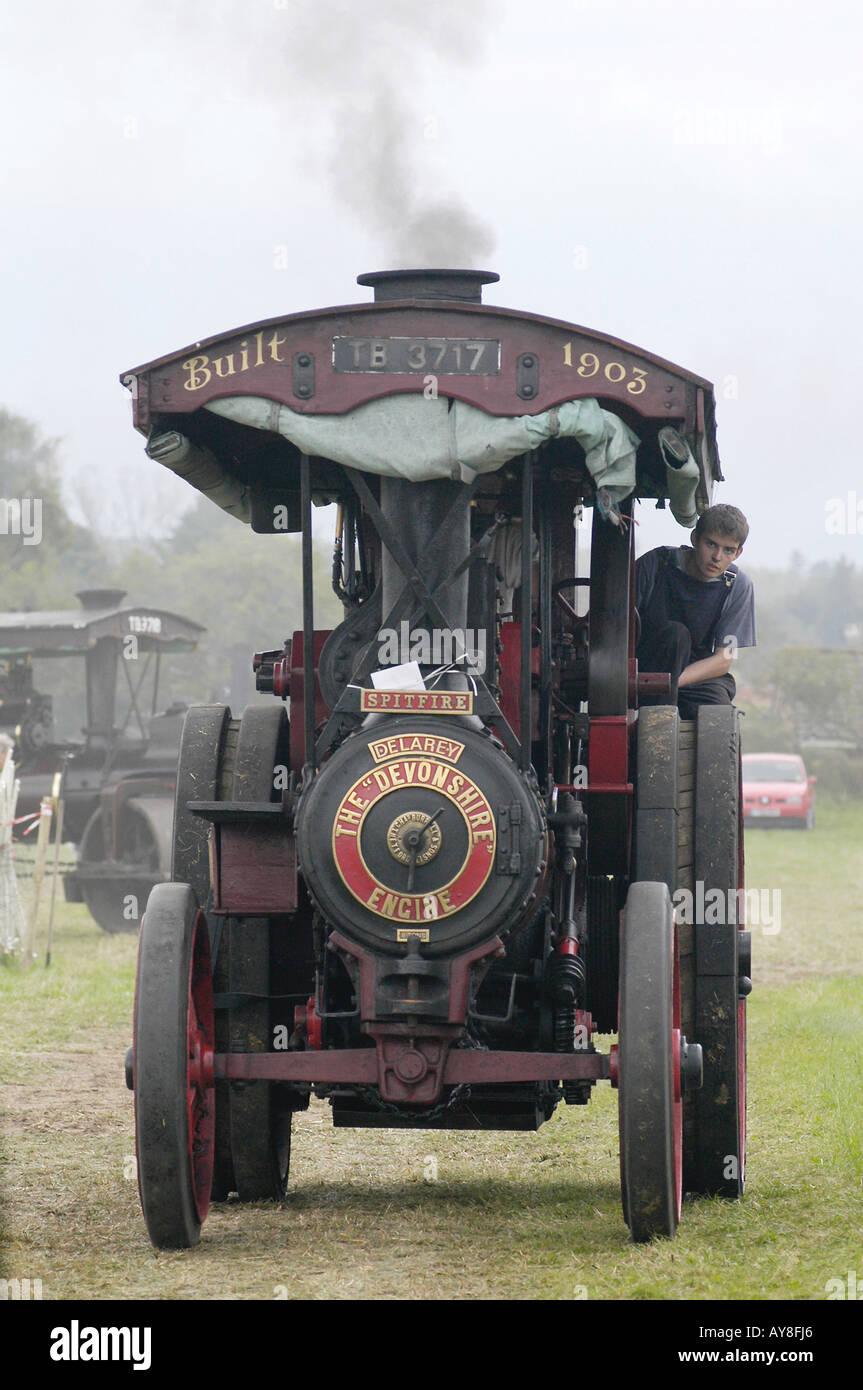 Charles Burrell Traction engine at Weeting Steam Rally Norfolk UK Stock ...