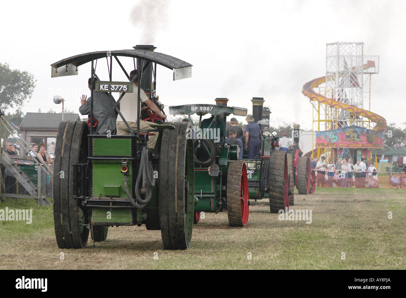 Traction engines at Weeting Steam Rally Norfolk UK Stock Photo - Alamy