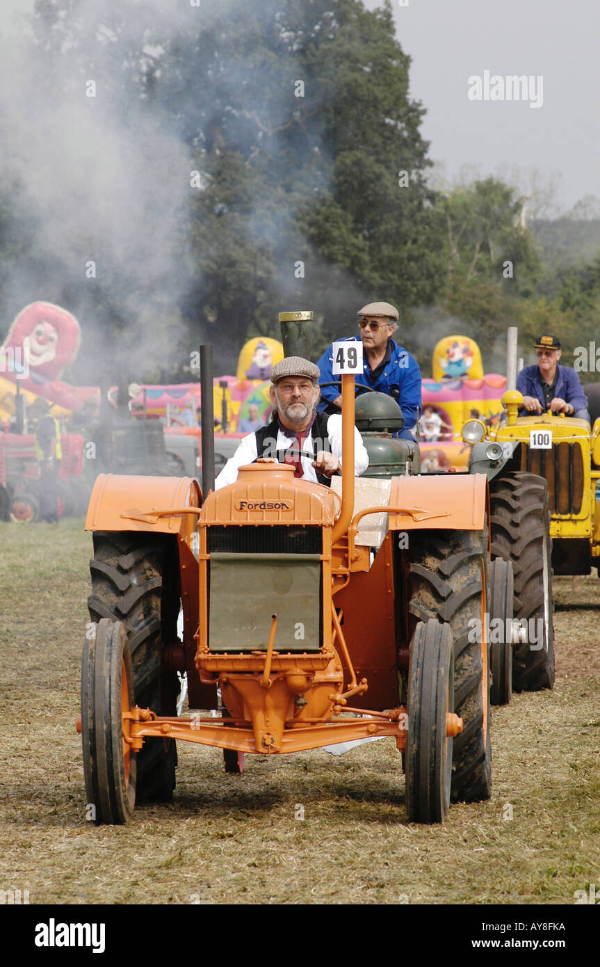 Vintage tractors at Weeting Steam Rally Norfolk UK Stock Photo - Alamy