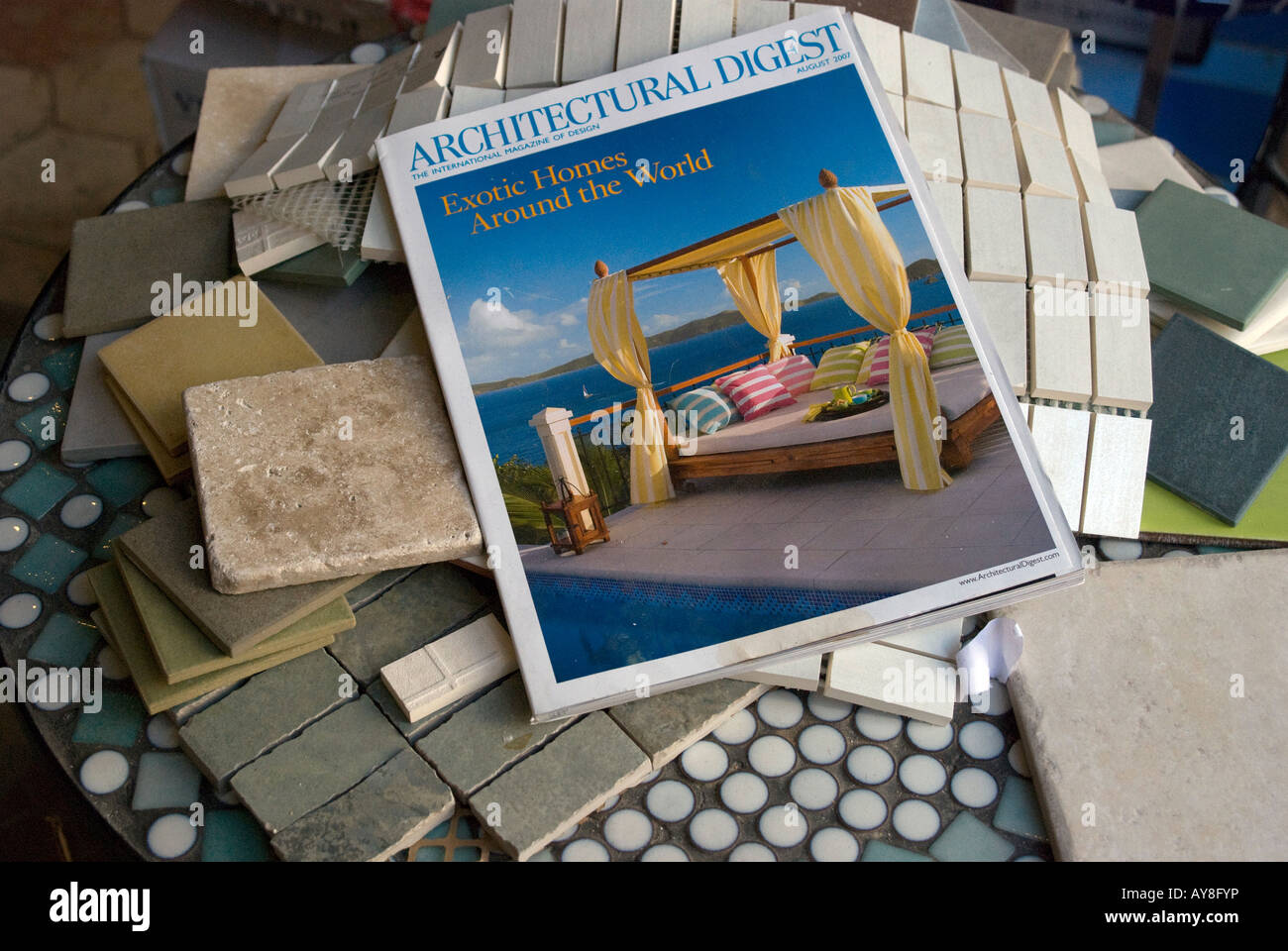 magazine with tiles Stock Photo - Alamy