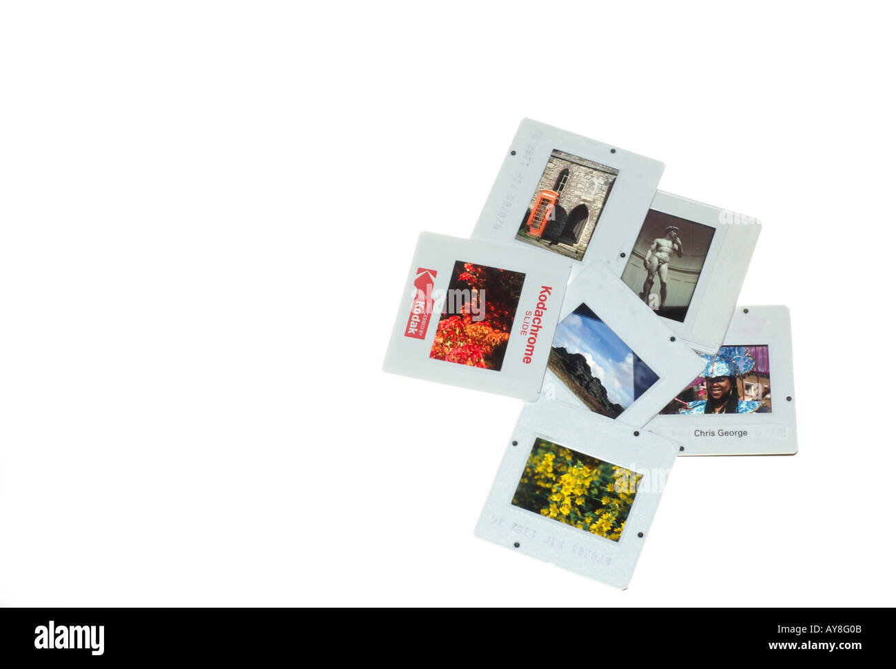 35mm slides on a light box Stock Photo - Alamy