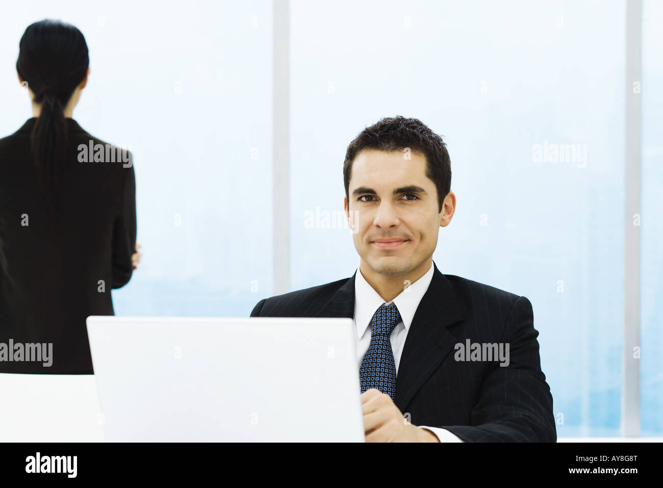 People behind the screens hi-res stock photography and images - Alamy