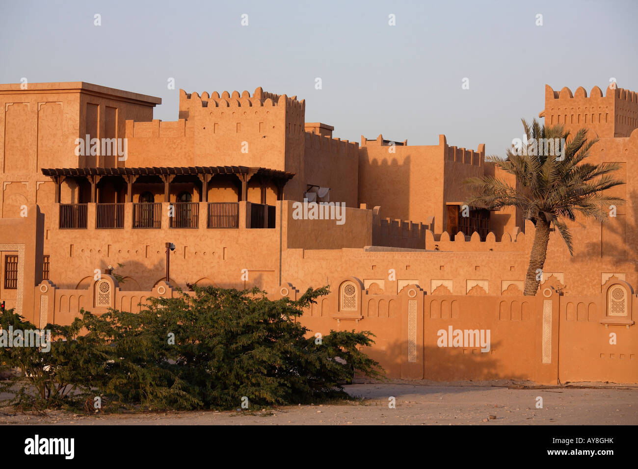 Qatar Doha Al Sharq Village Resort traditional style architecture Stock ...
