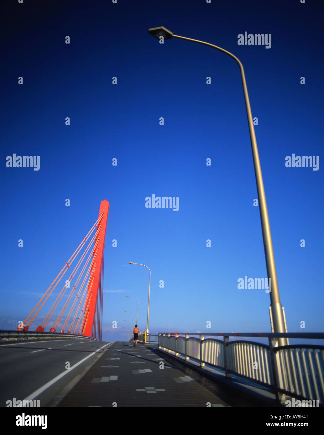 Kaichu-doro , road through the sea bridge connecting Katsuren with the ...