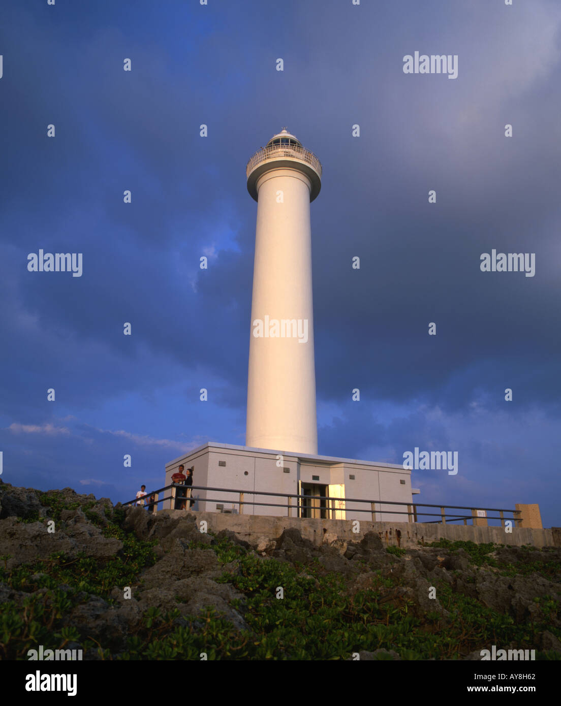 Lighthouse at Cape Zampa / Zampa Misaki, Okinawa, Japan Stock Photo - Alamy