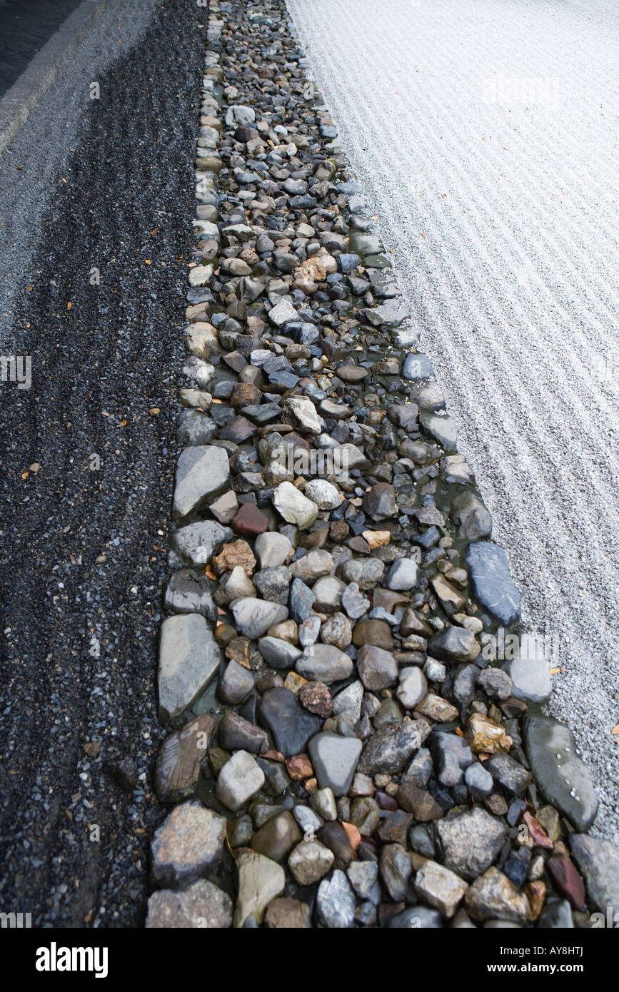 Japanese rock garden, close-up Stock Photo - Alamy
