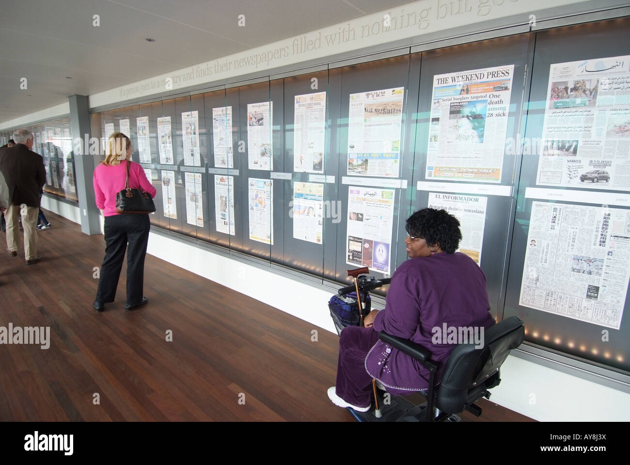 USA Washington DC Newseum museum opened in April 2008 dedicated to the ...