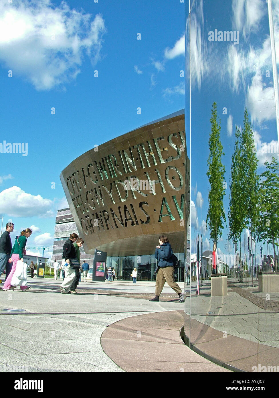 The Wales Millenium Centre building of Culture and Arts in Cardiff Bay ...