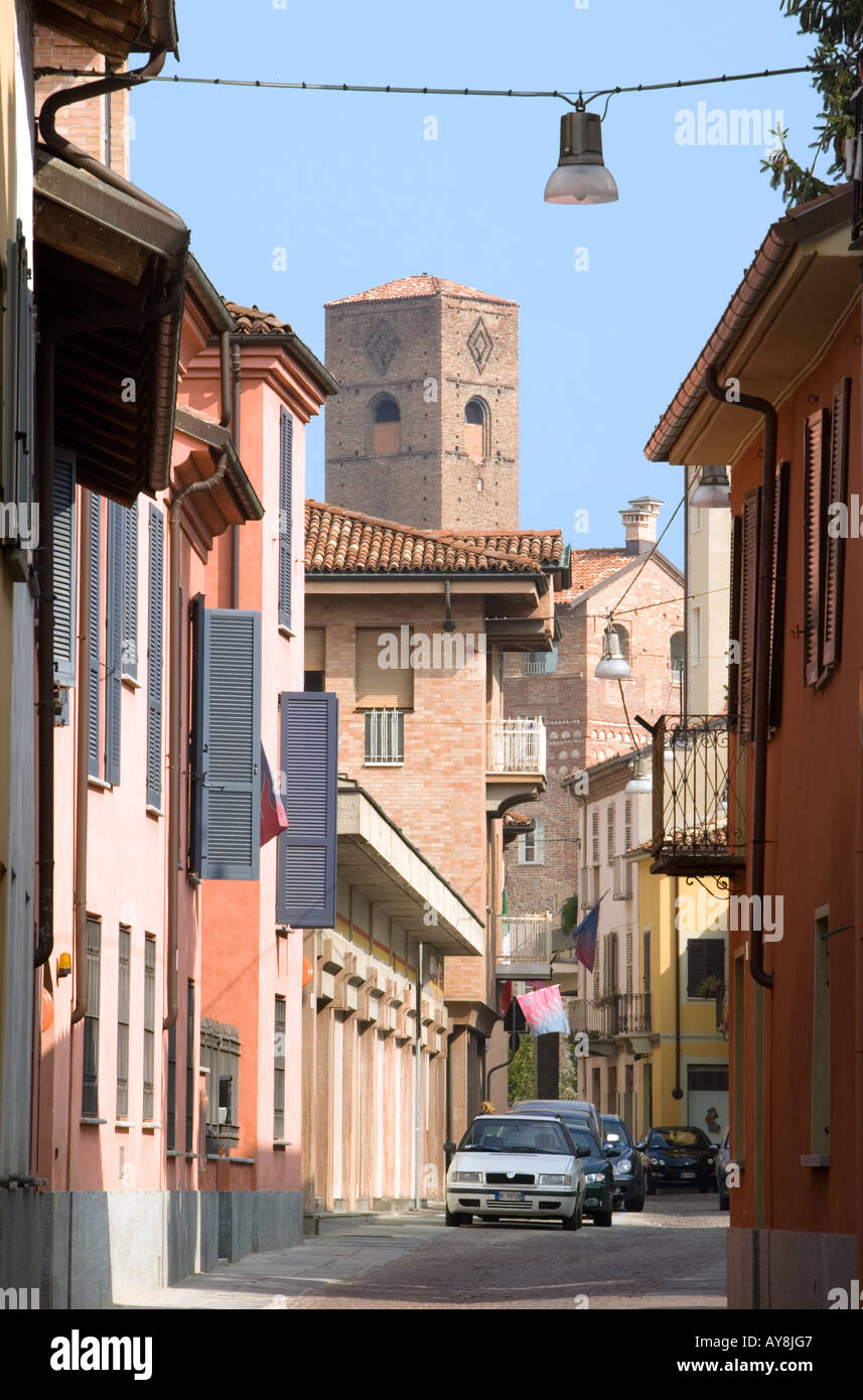 Streets and architecture of Alba Piemonte Italy Stock Photo - Alamy