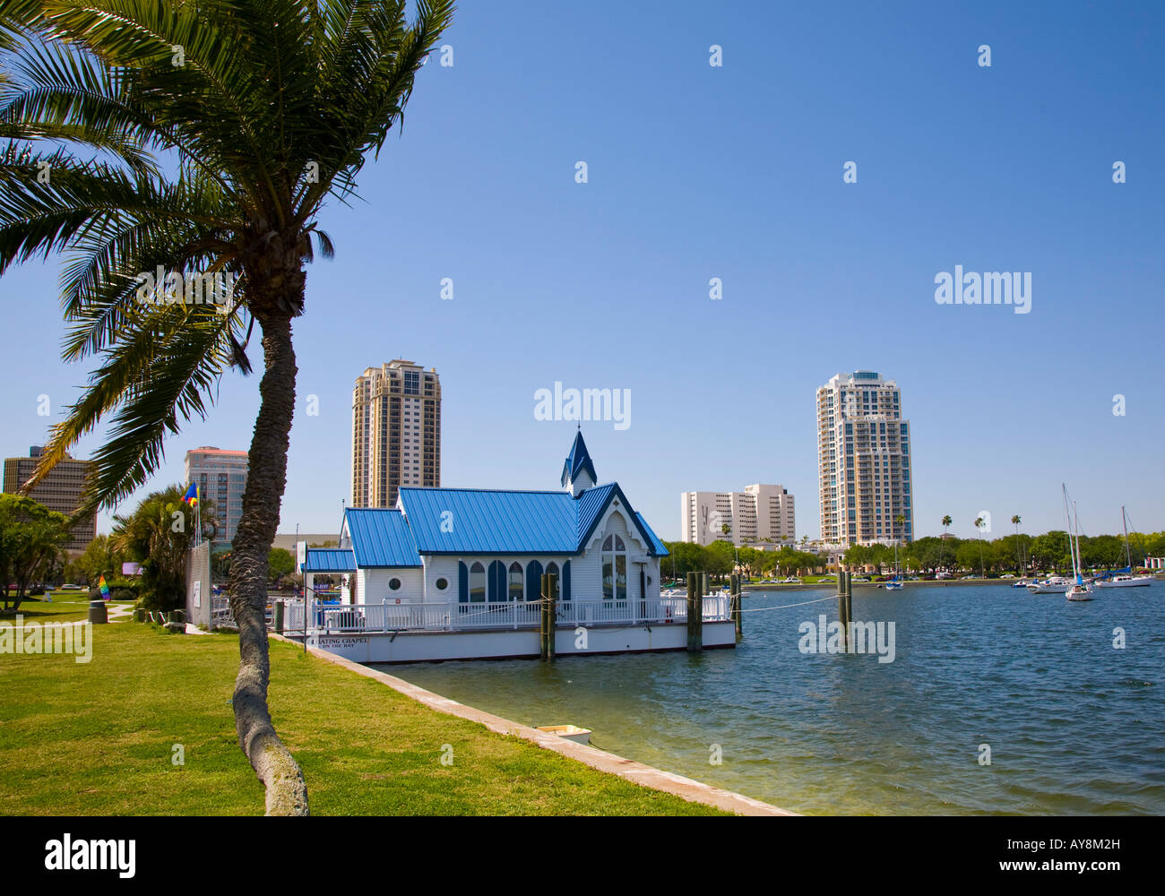 Floating Chapel by the Bay; St Petersburg in Florida USA Stock Photo ...