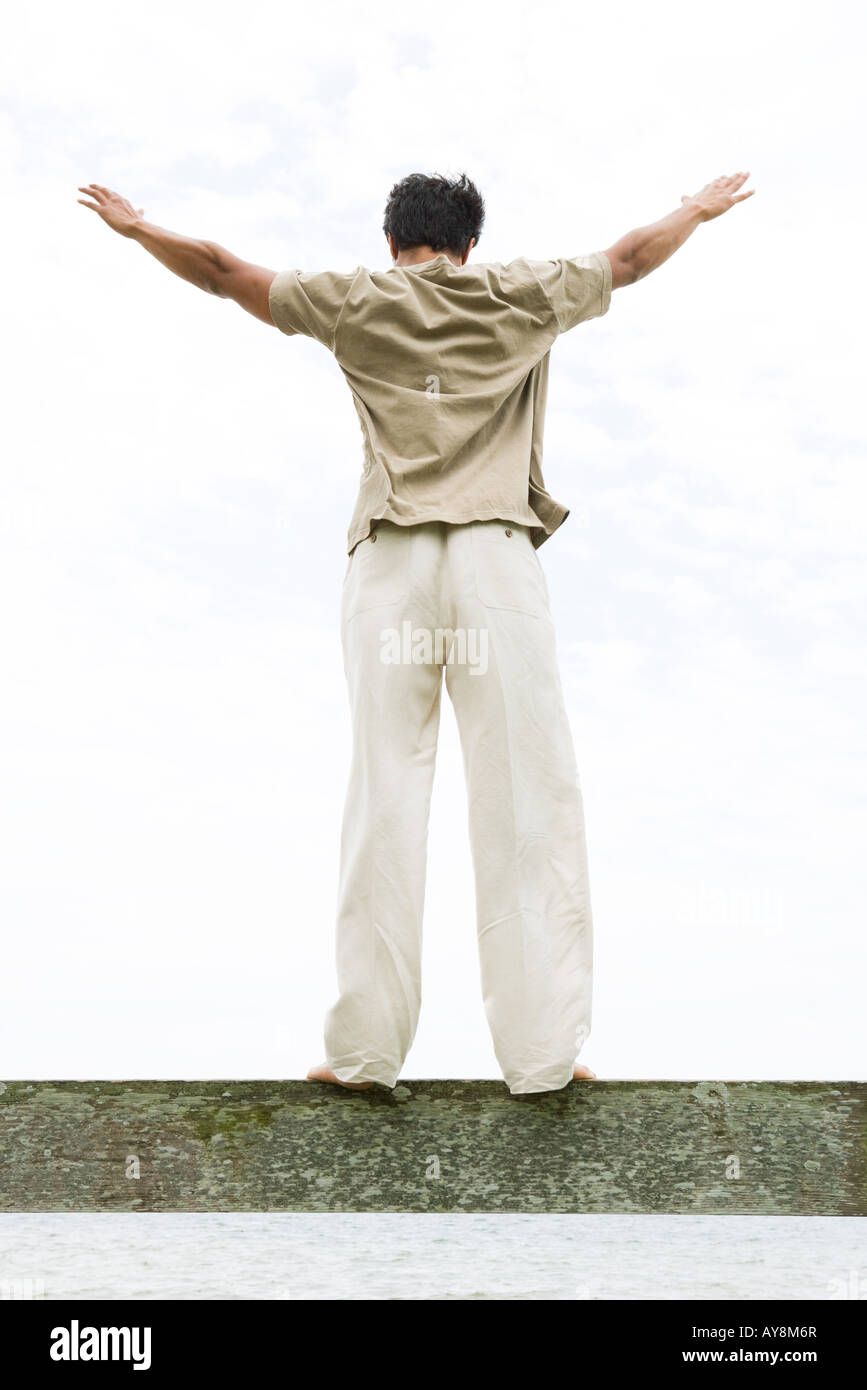 Back Arms Open Man High Resolution Stock Photography and Images - Alamy