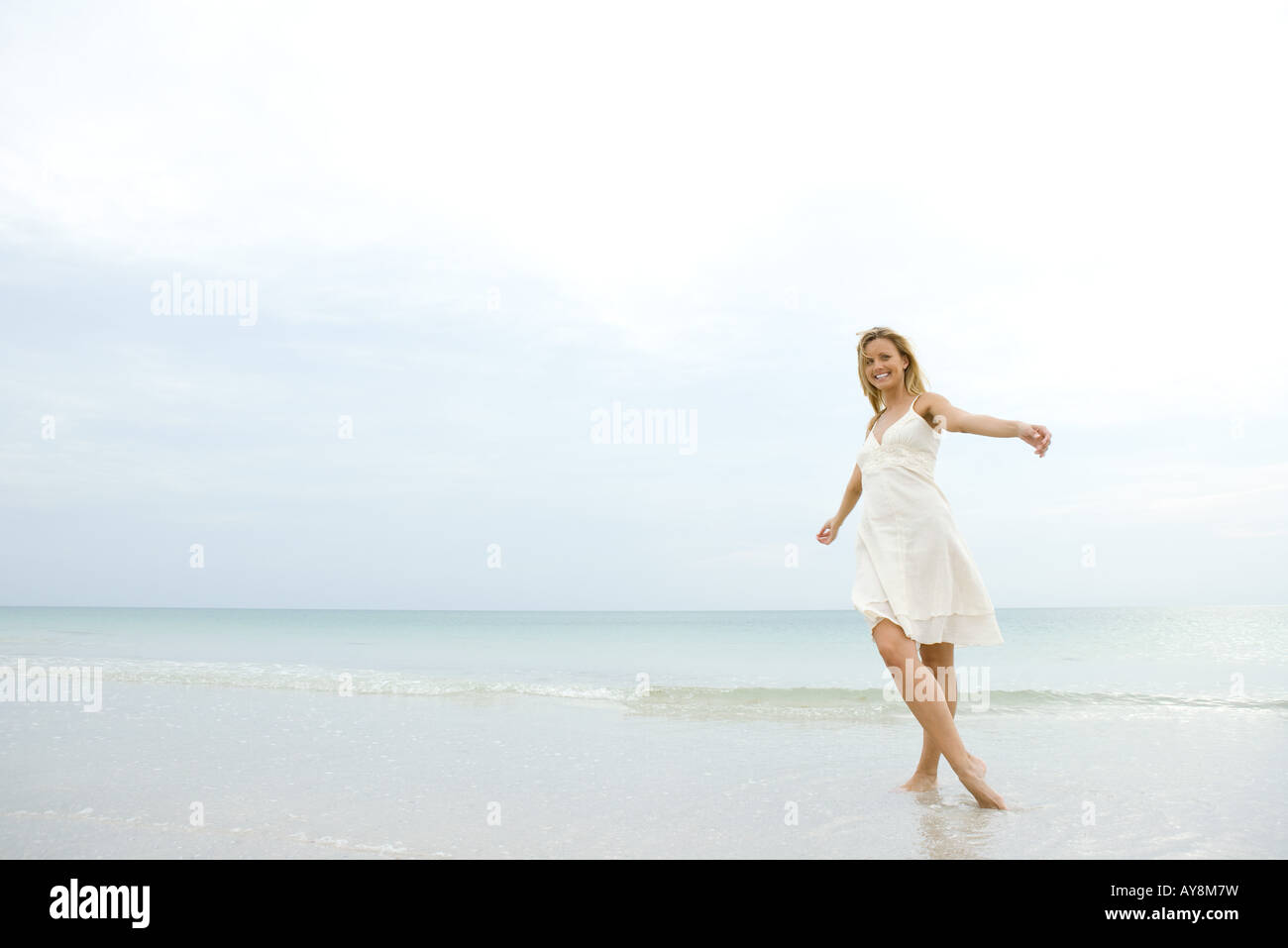 Happy women in sundresses hi-res stock photography and images - Alamy
