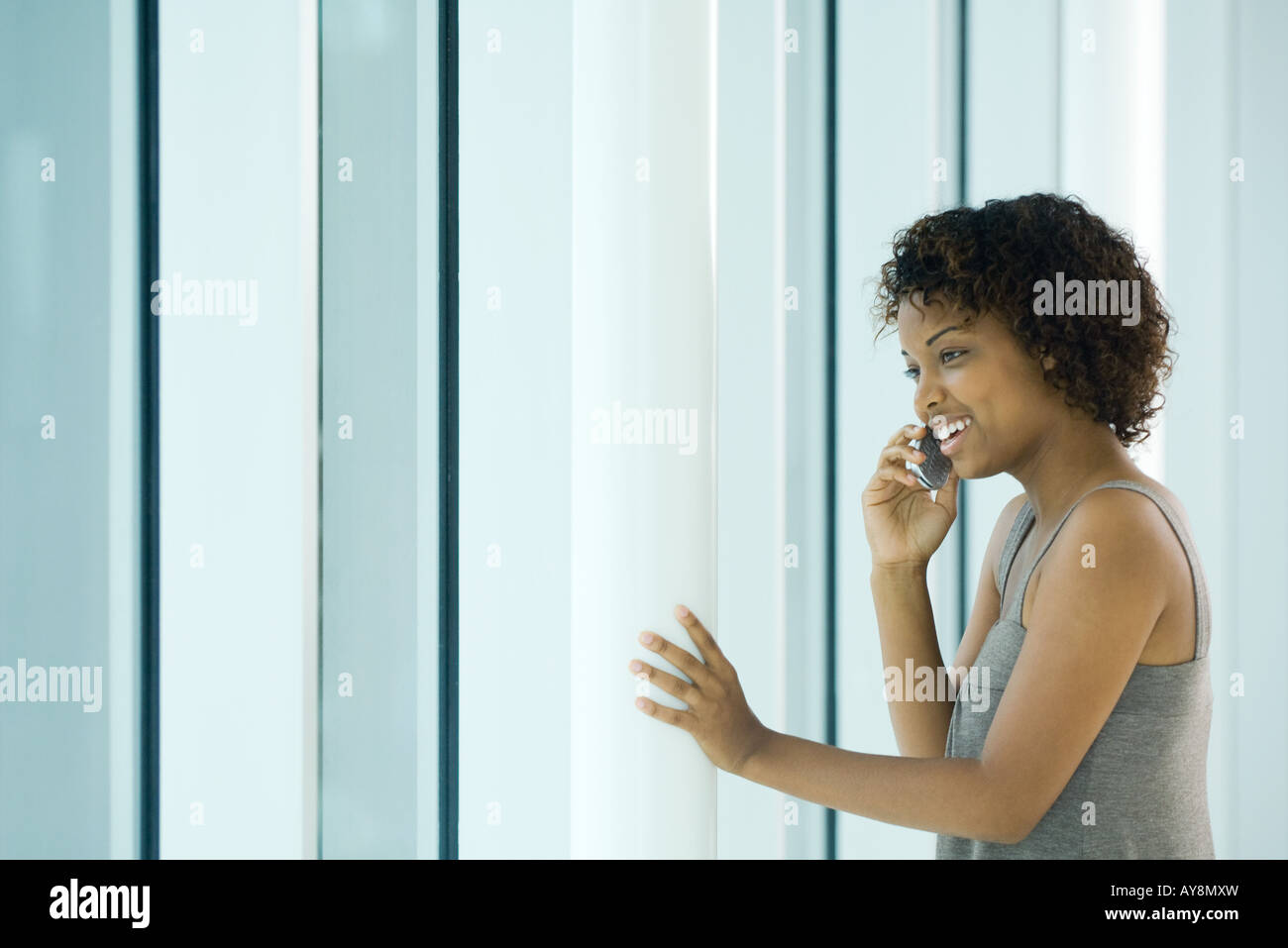 Holding on tight to pole hi-res stock photography and images - Alamy