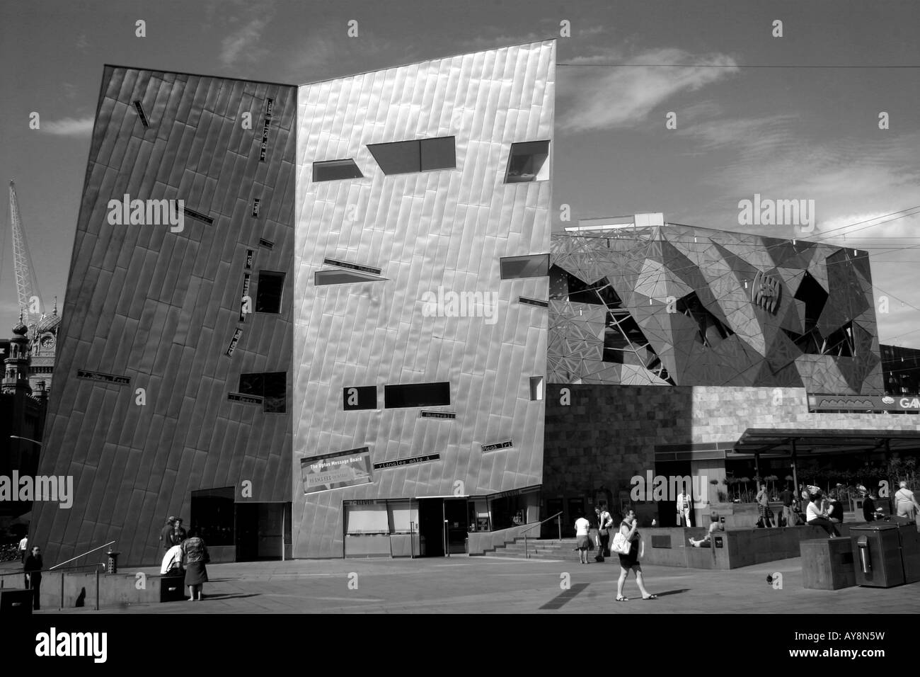 Federation, Melbourne, Modern, Square, Victoria Stock Photo - Alamy