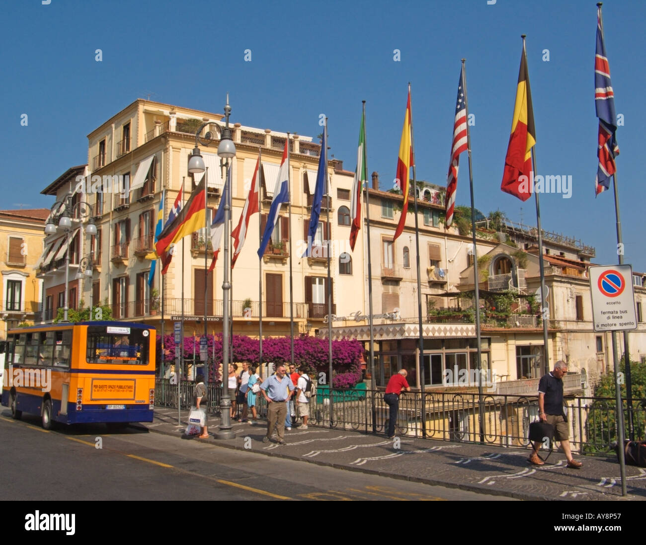 Centre of piazza tasso hi-res stock photography and images - Alamy