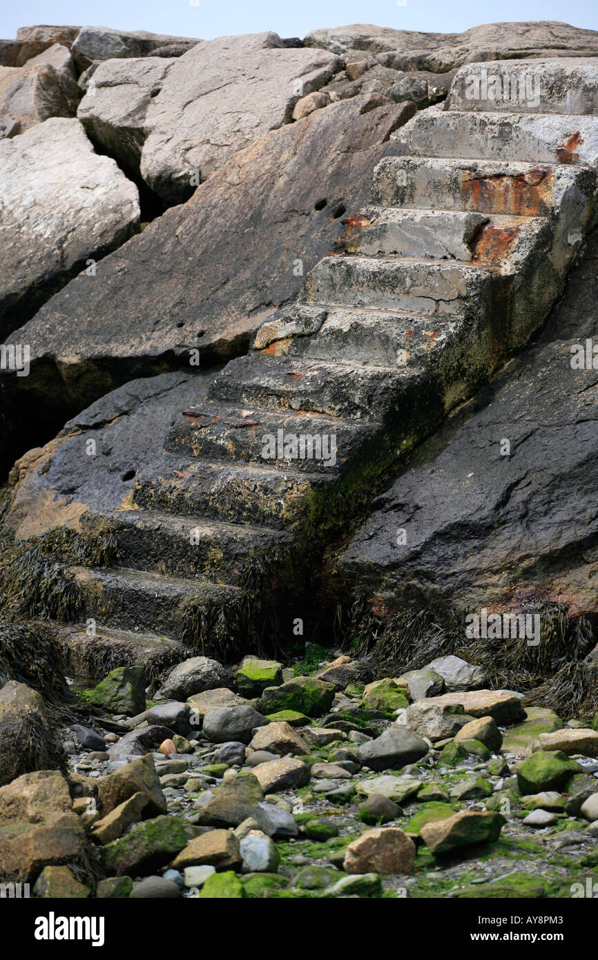 Stone steps at waterfront Stock Photo - Alamy