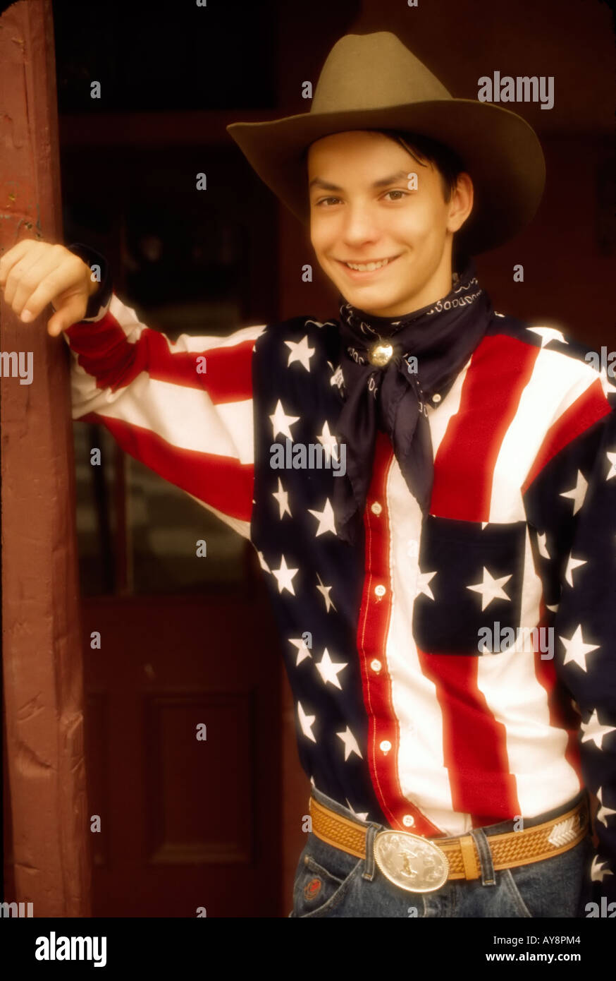 Young teen teenage cowboy hi-res stock photography and images - Alamy