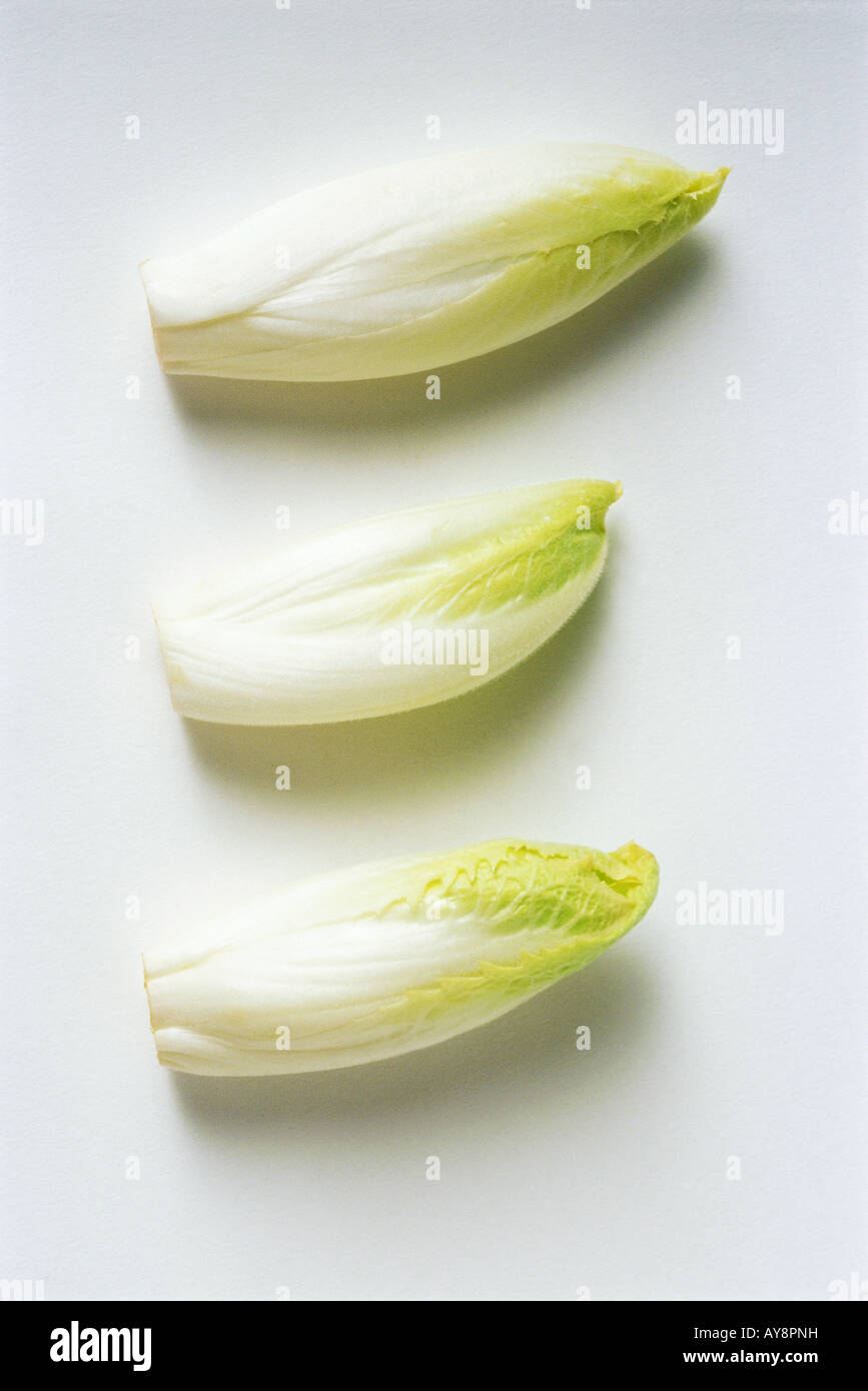 Three endives, close-up Stock Photo - Alamy