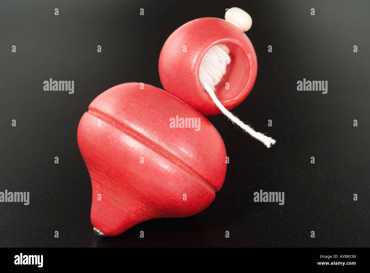 Toy top, close-up Stock Photo - Alamy