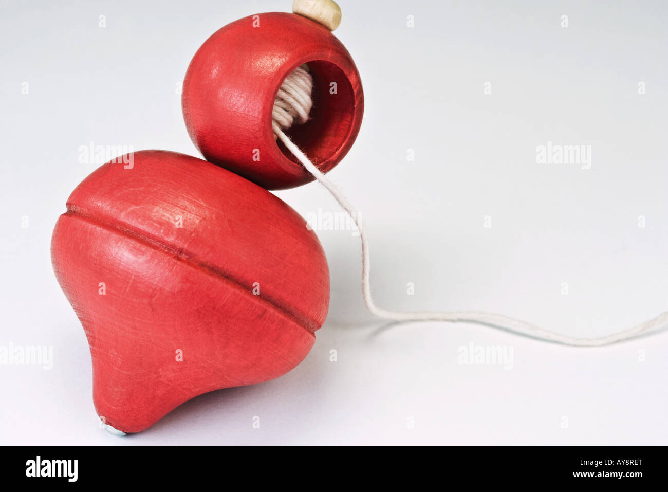 Toy spinning top above view hi-res stock photography and images - Alamy