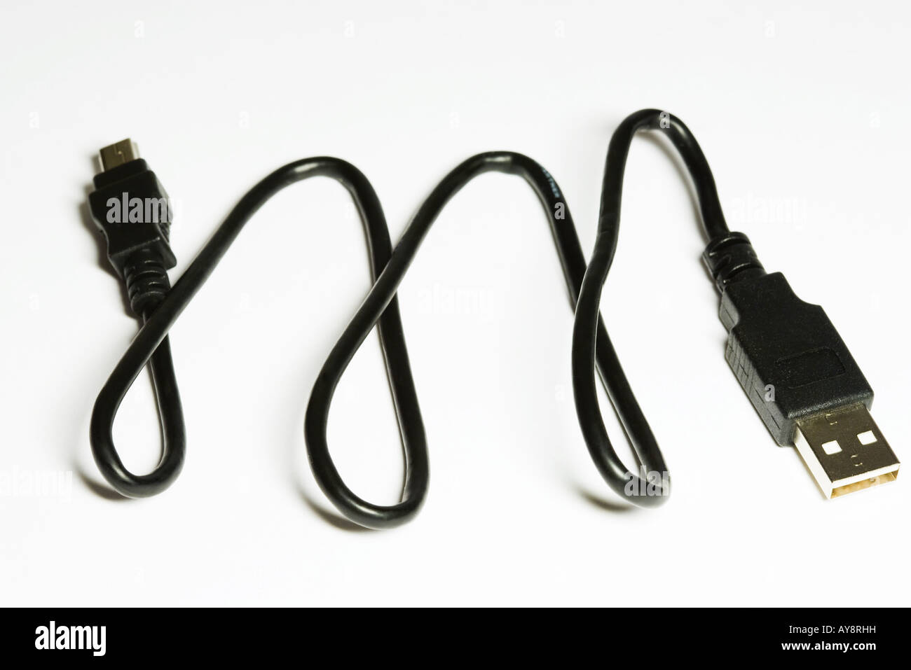 USB cable, close-up Stock Photo - Alamy