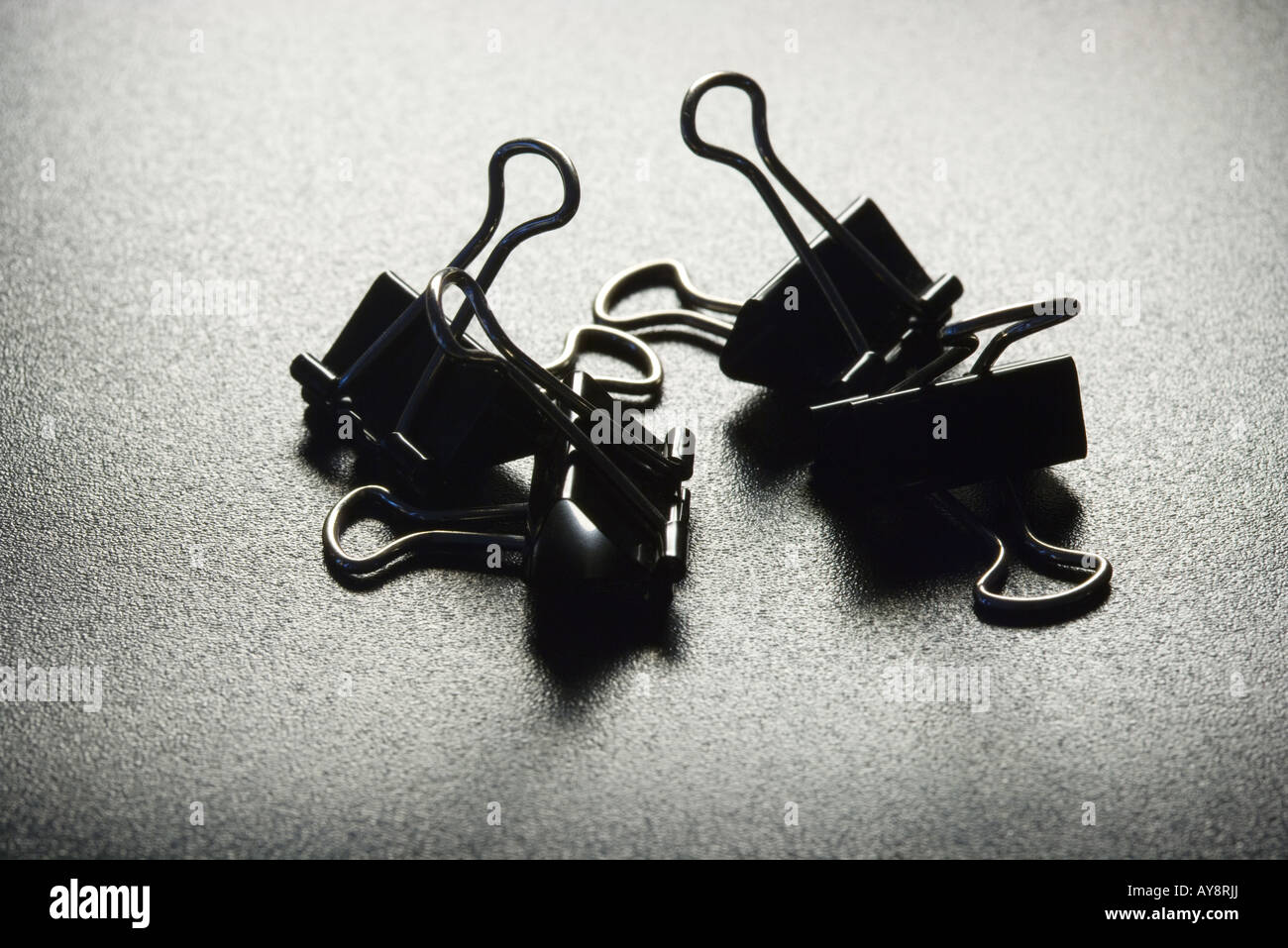 Binder clips, close-up Stock Photo - Alamy