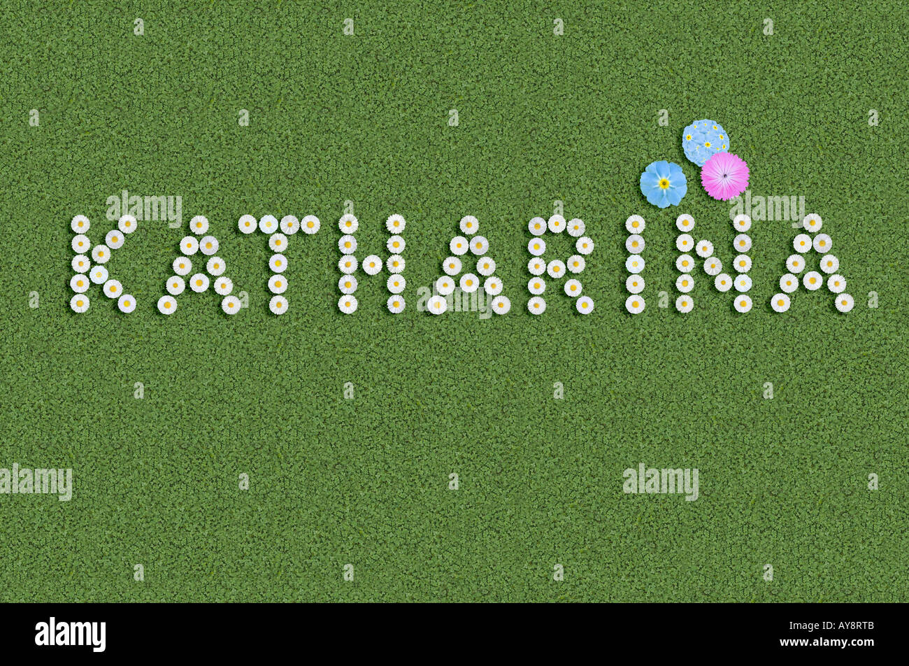 Katharina Top 20 girls names in Germany from 1995 to 2006 written with ...