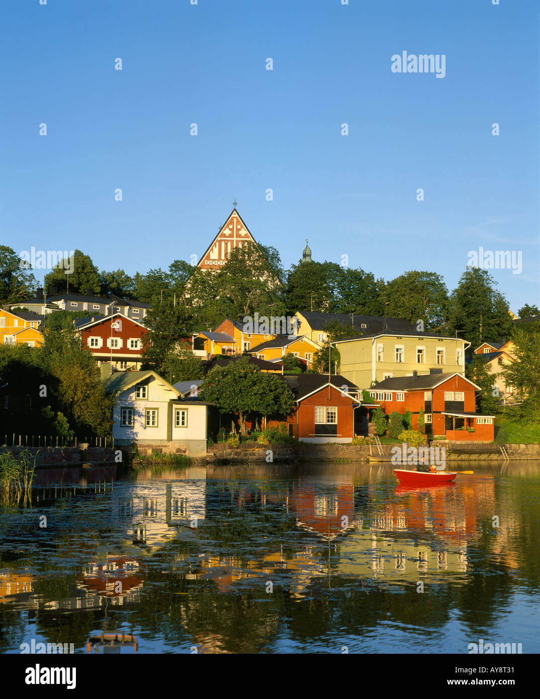 Wooden Old Town, Porvoo, Finland Stock Photo - Alamy