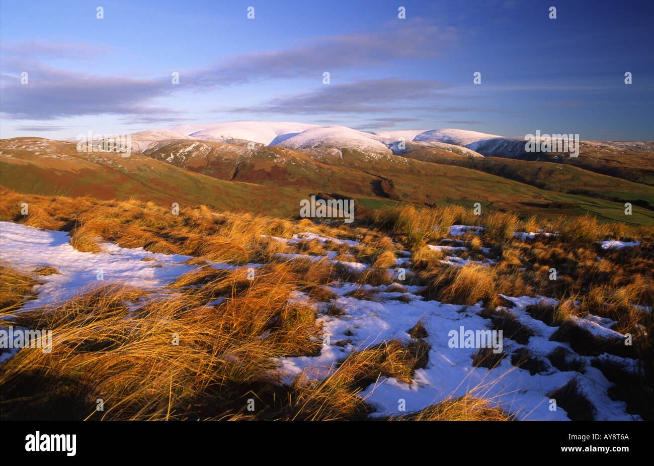 Snow topped Scottish hills Stock Photo - Alamy
